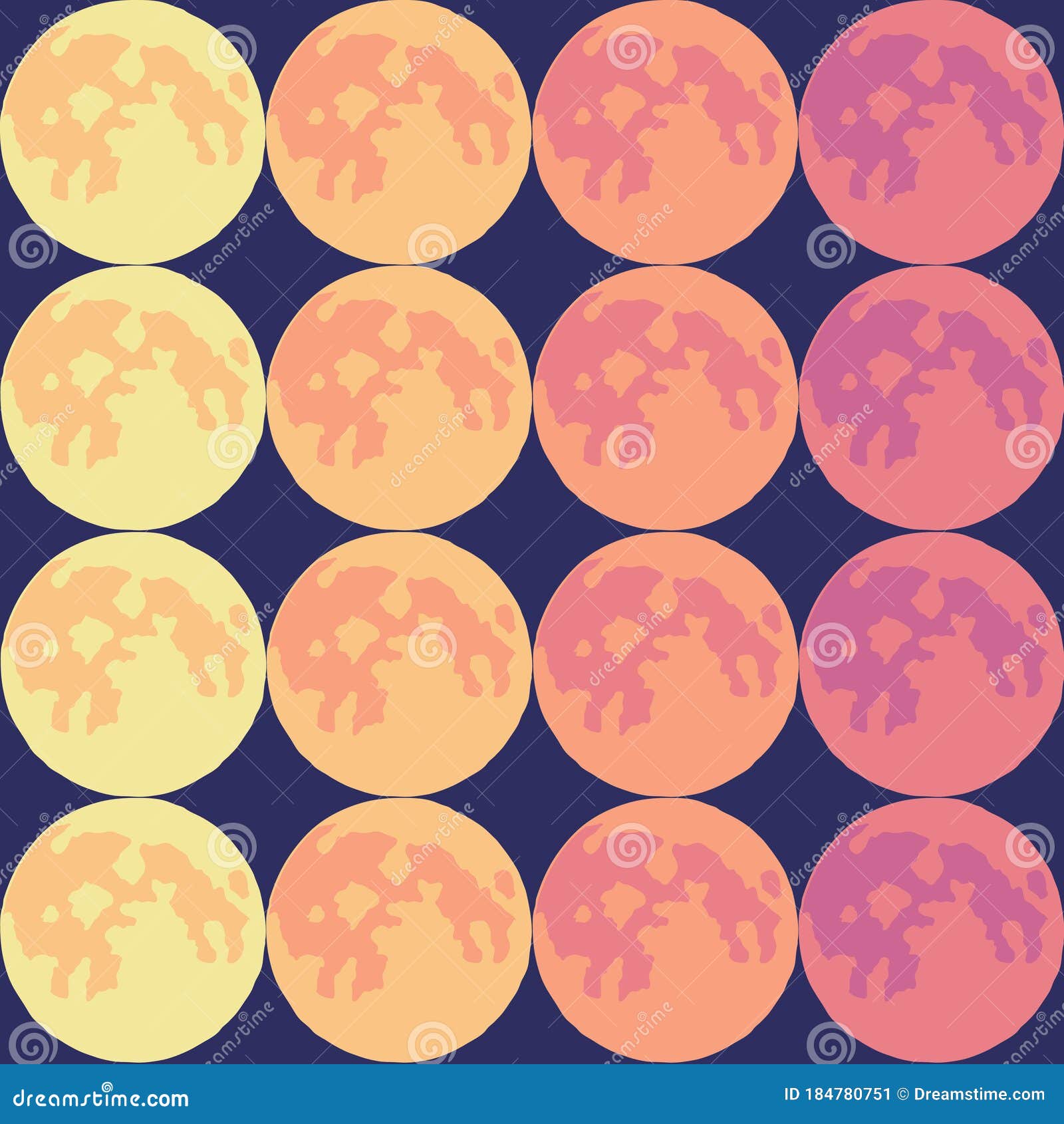 Seamless Repeating Pattern of Night Sky Stock Illustration ...