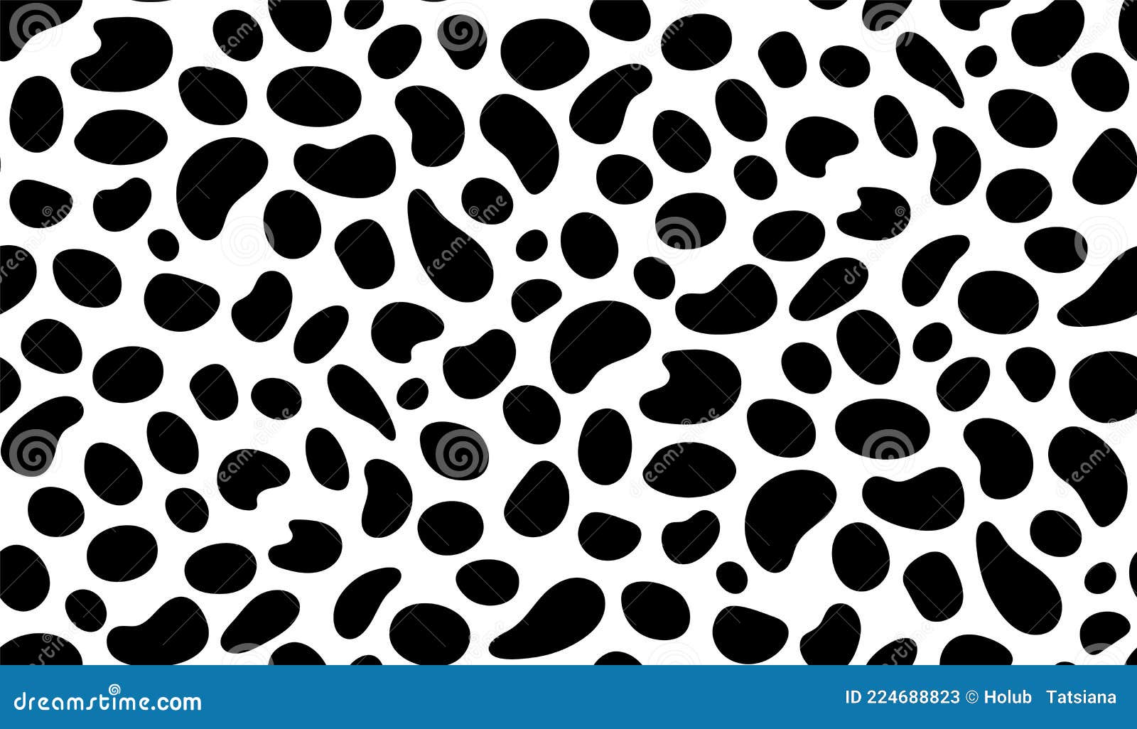 Seamless Repeating Pattern with Organic Shaped Random Spots. the Ink ...