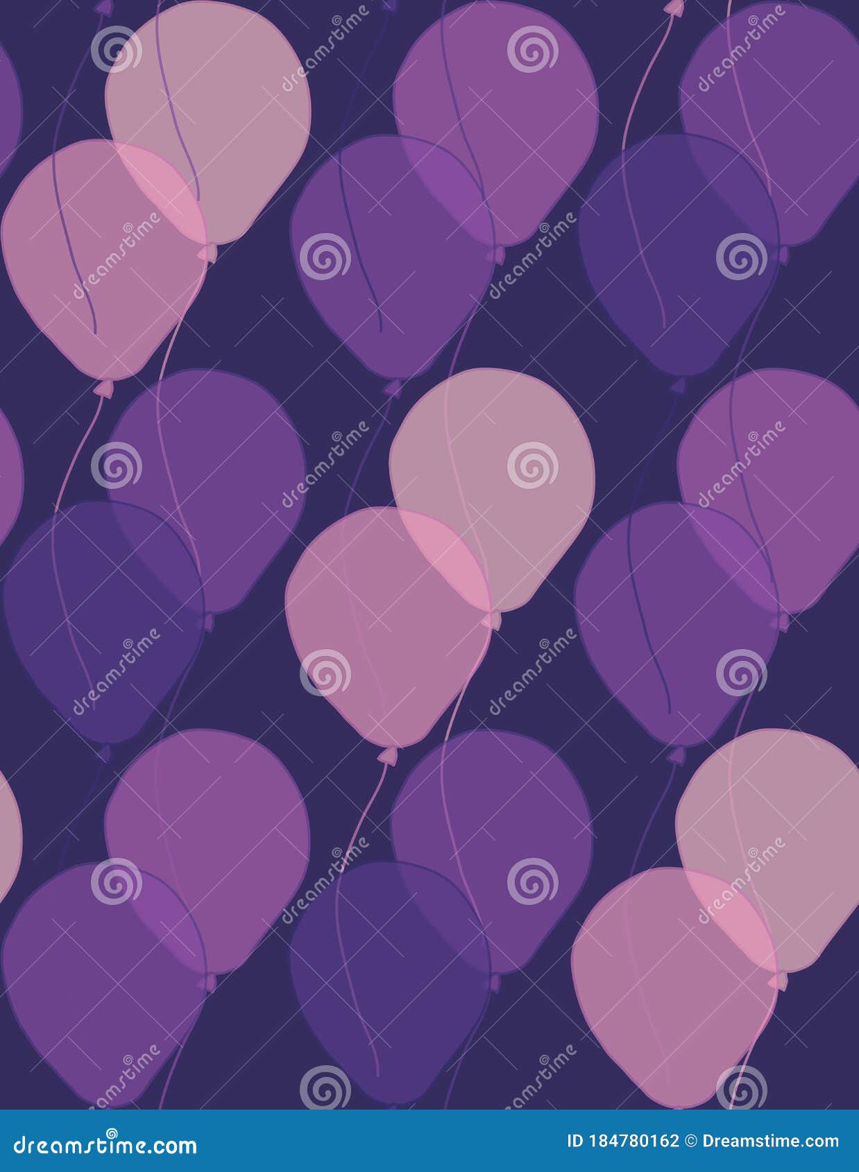Seamless Repeating Pattern of Air Balloons Stock Illustration ...