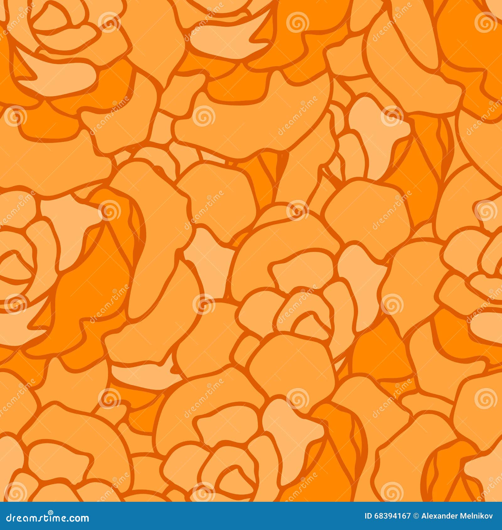 Seamless Repeating Pattern of Roses.Vector Stock Vector - Illustration ...
