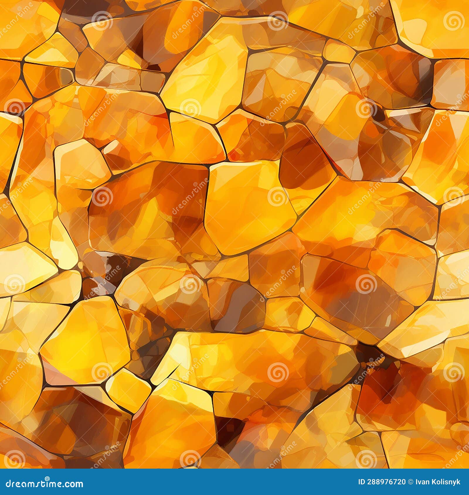 Seamless Repeating Pattern of Shiny Pieces of Amber 2 Stock ...