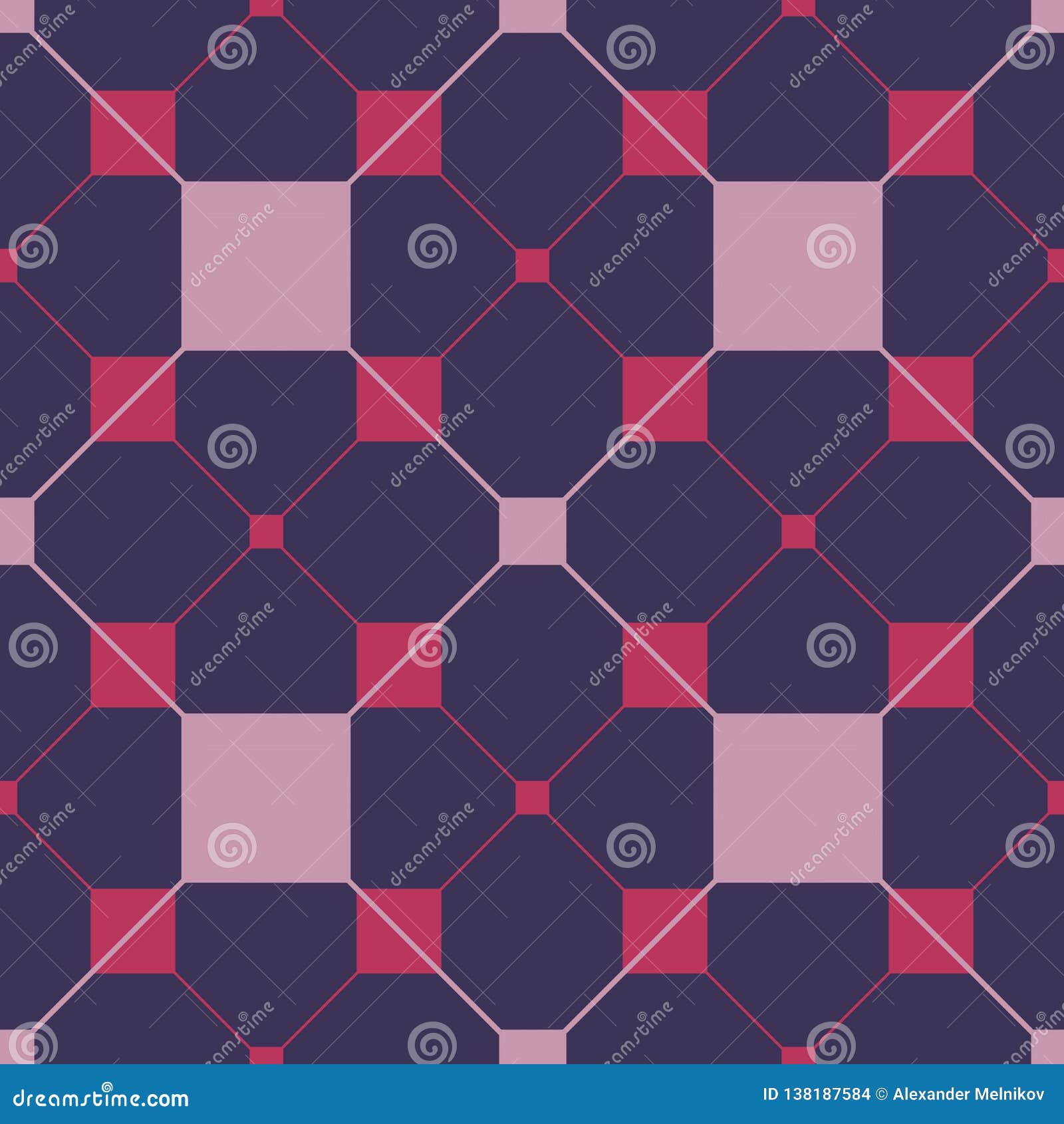 Seamless Repeating Pattern of Squares, Triangles and Circles Stock ...