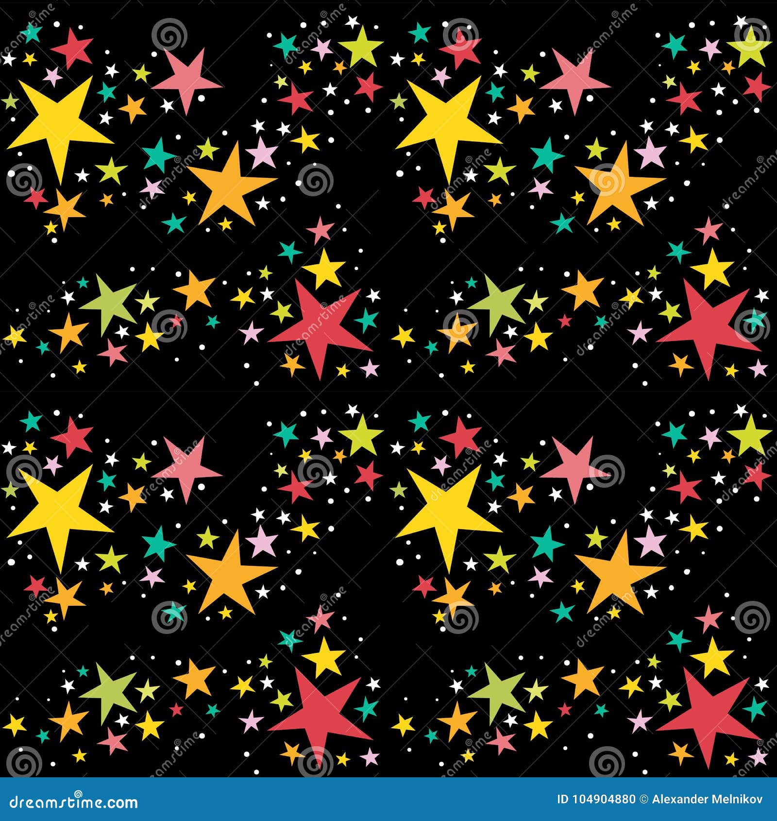 Seamless Repeating Pattern with Stars Stock Vector - Illustration of ...
