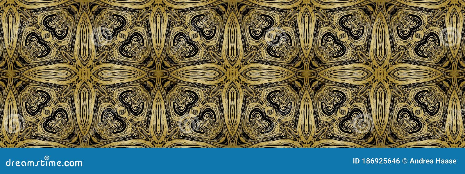 Seamless Repeating Pattern Tile Gold Stock Illustration - Illustration ...