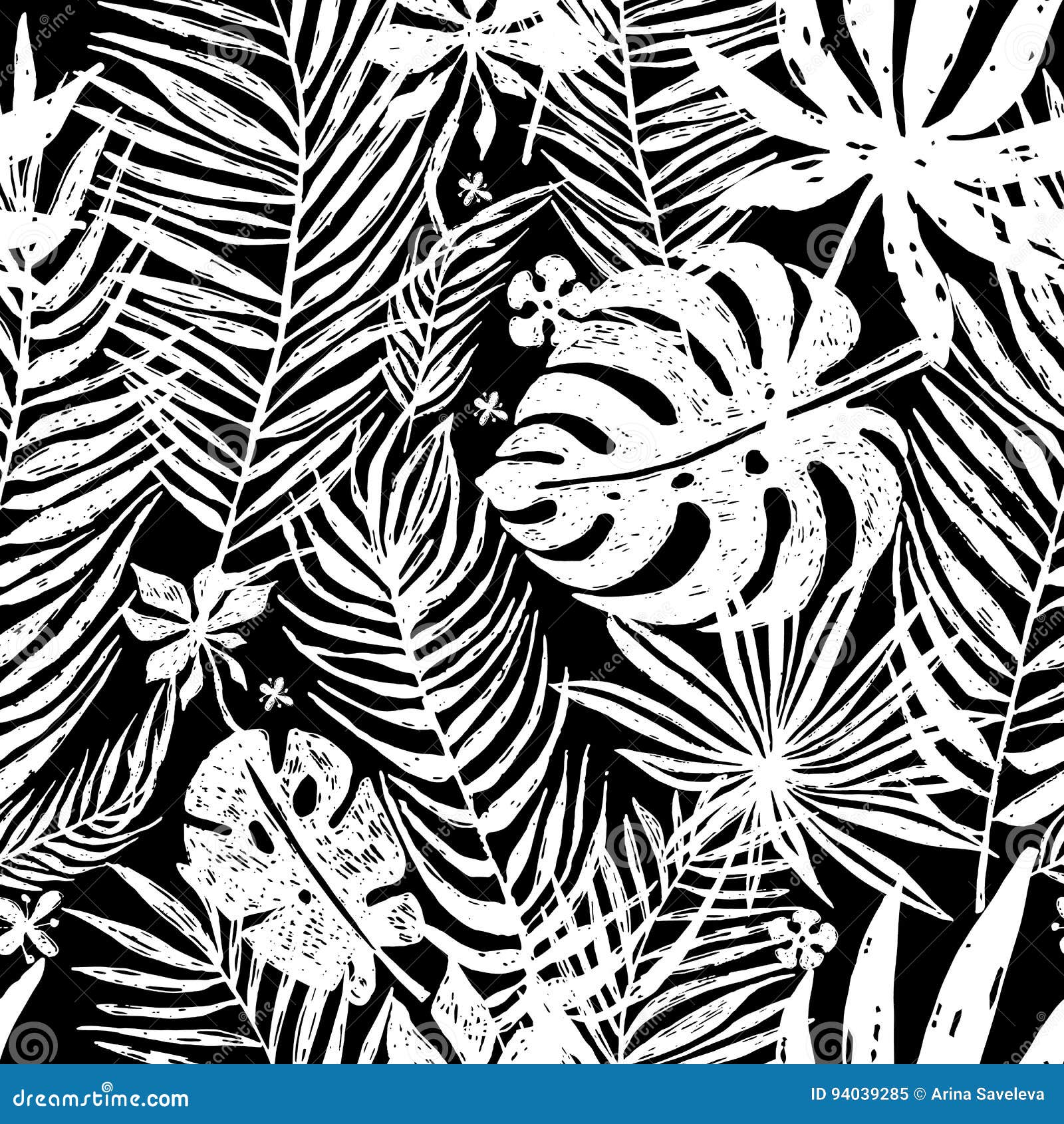 Palm Tree Leaves Pattern