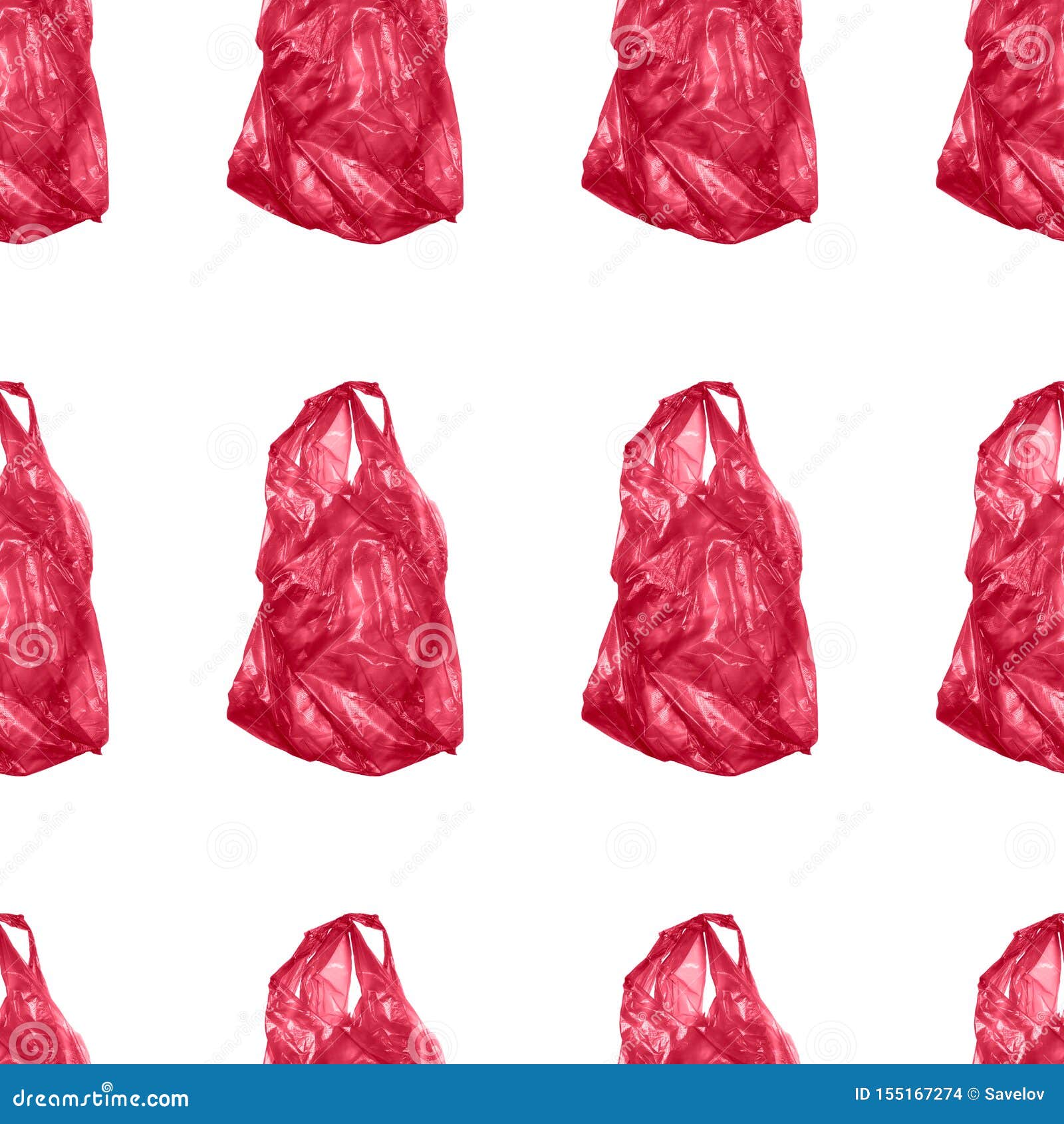 Seamless Repeating Plastic Red Bag Pattern Stock Photo - Image of ...