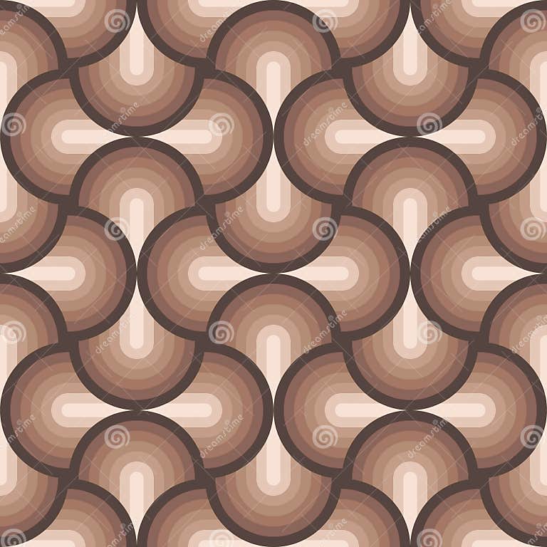 Seamless Repeating Vector Pattern, Brown Colors. Stock Vector - Illustration of vintage, ogee ...