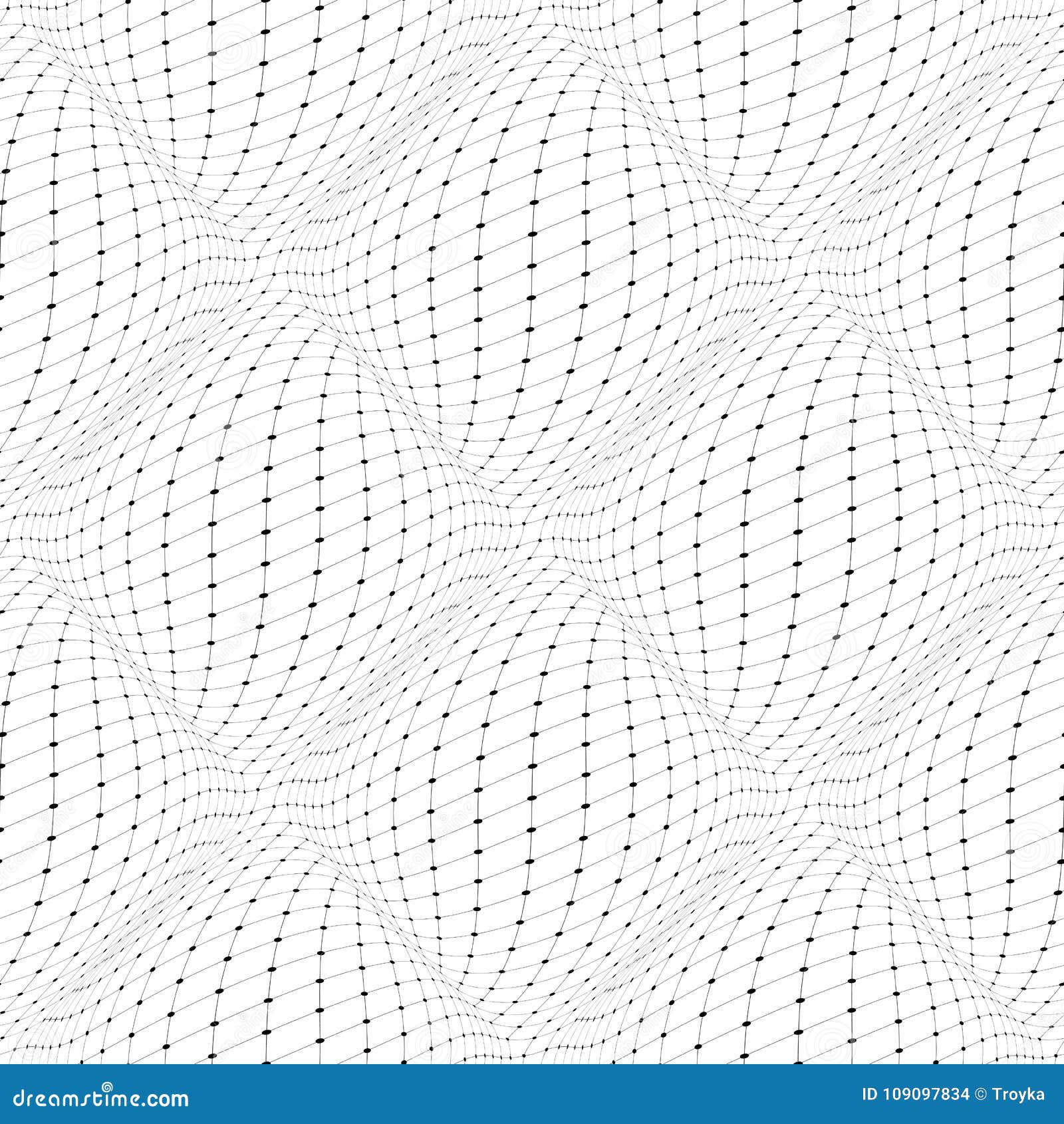 Seamless Reticulate 3D Netting Pattern. Stock Vector - Illustration of ...