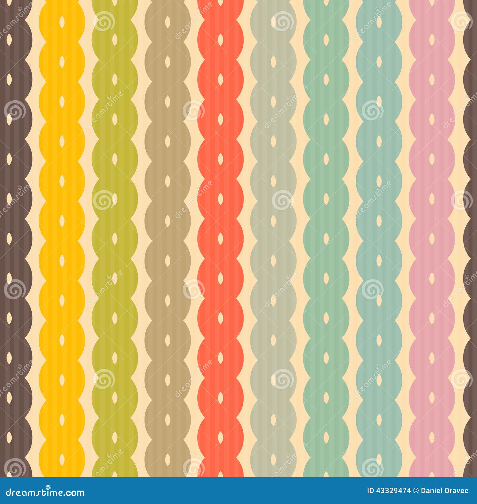 Seamless Retro Background stock vector. Illustration of green - 43329474