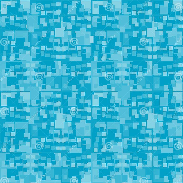 Seamless Retro Blue Pattern Stock Vector - Illustration of artistic ...