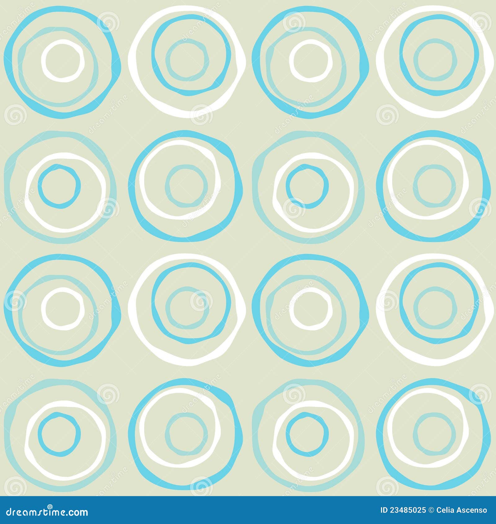 Seamless retro circles stock illustration. Illustration of seamlessly ...