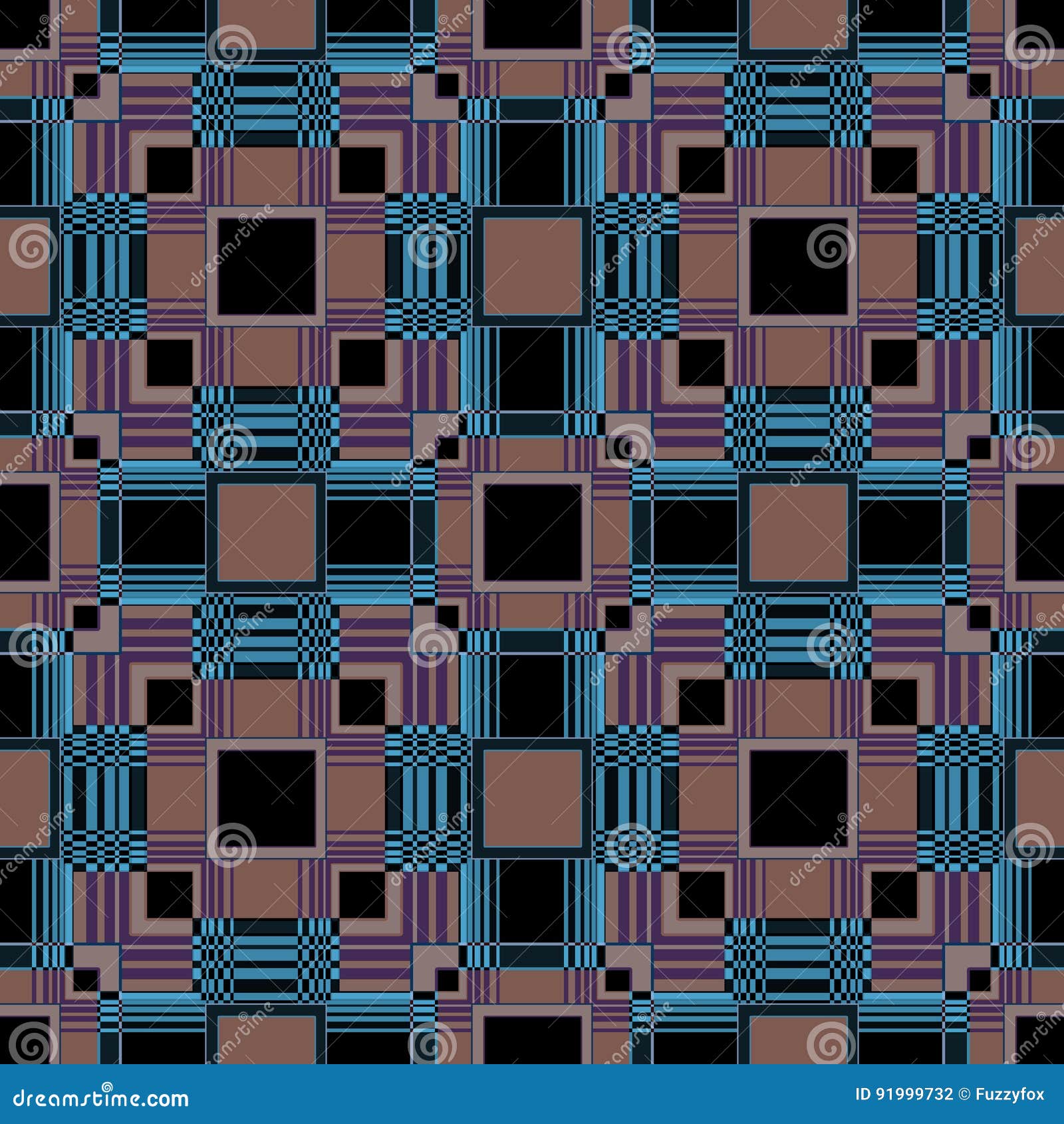 Seamless Retro Design Checkered Pattern Stock Illustration ...