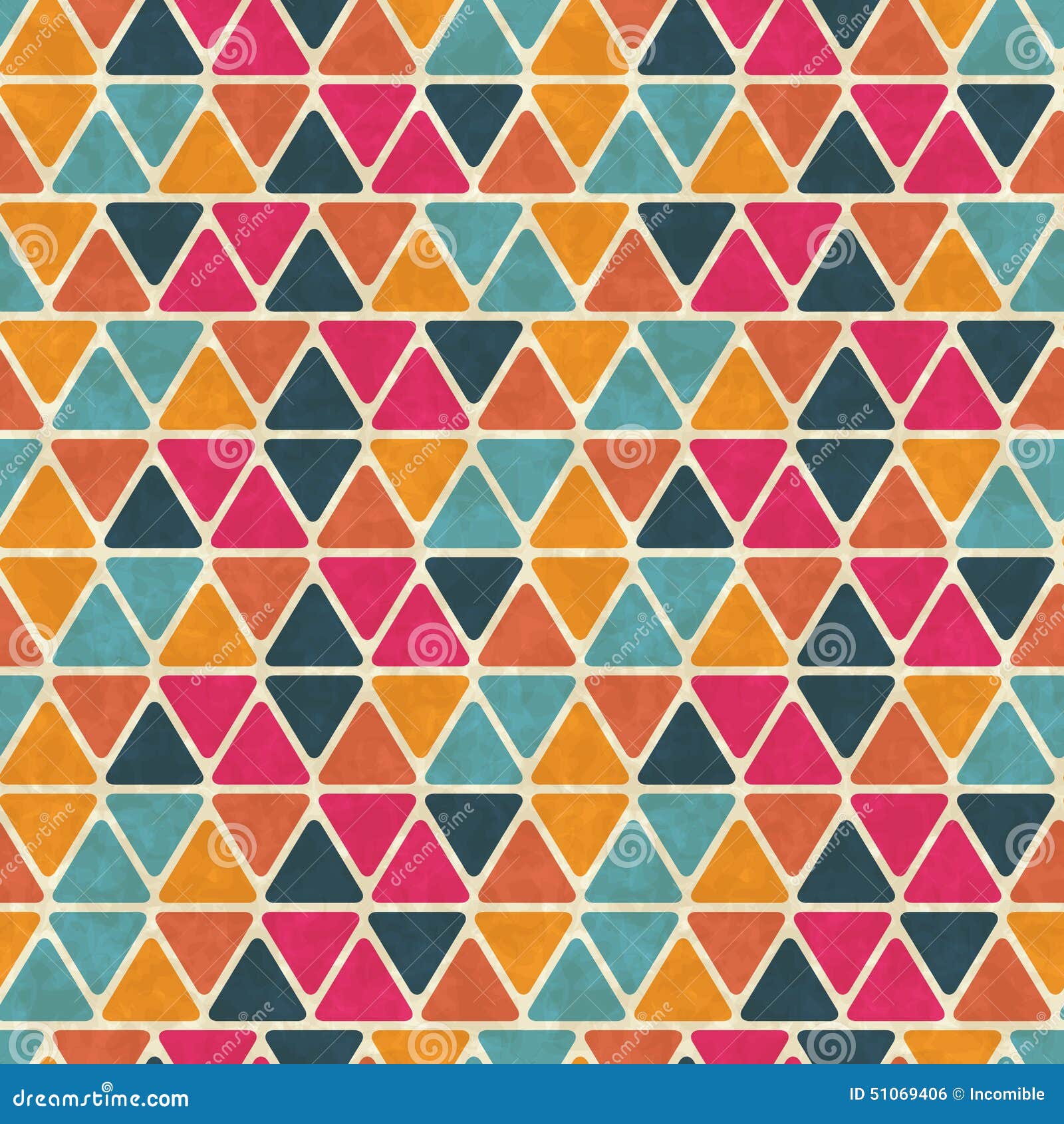 Seamless Retro Geometric Pattern. EPS10 Vector Stock Vector ...