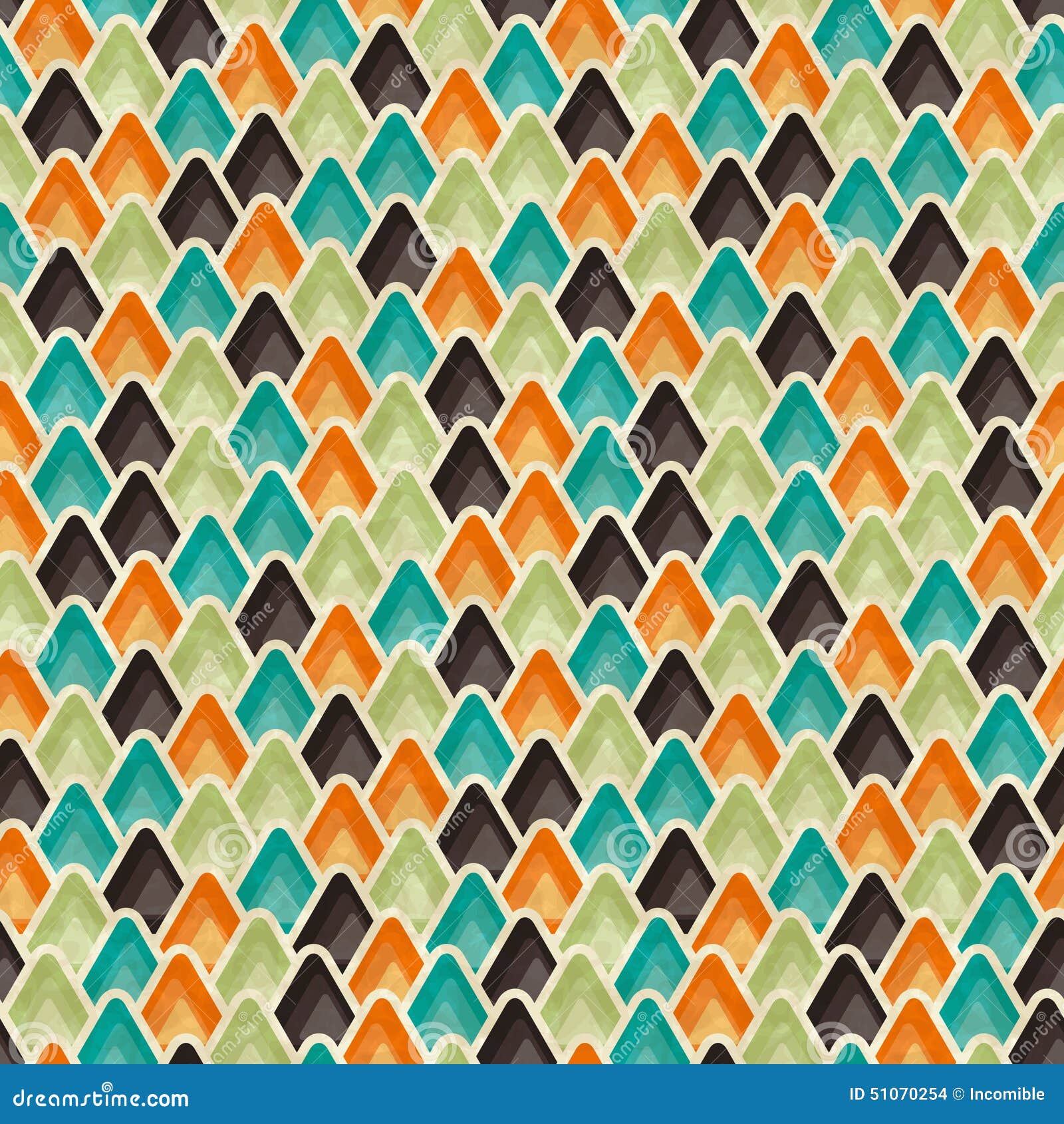 Seamless Retro Geometric Pattern. EPS10 Vector Stock Vector ...