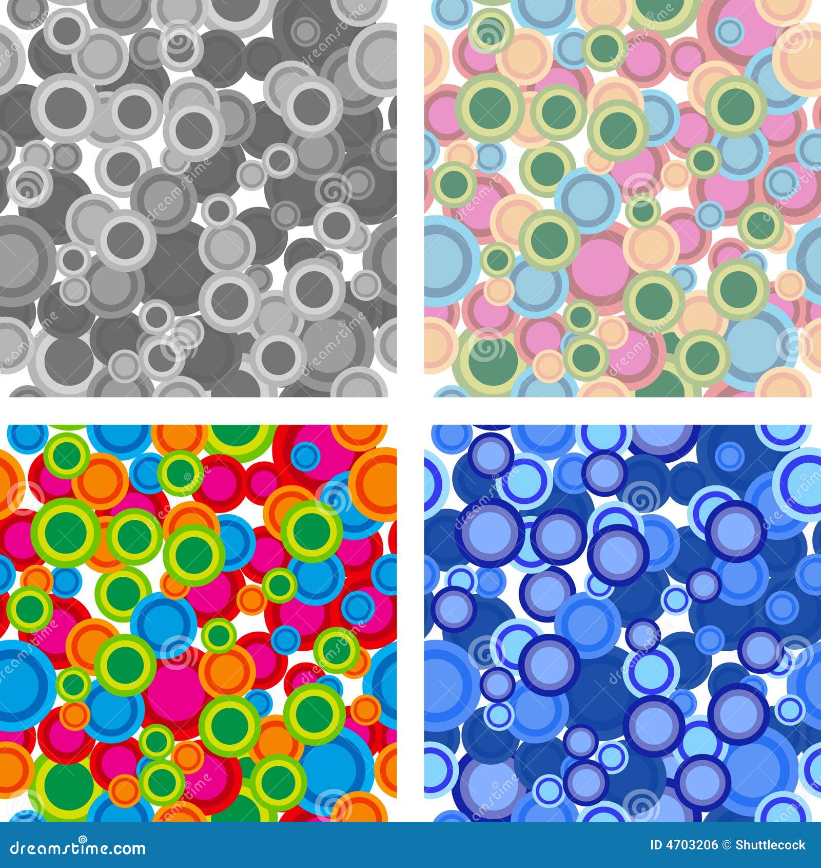 Seamless retro pattern stock vector. Illustration of continuous - 4703206