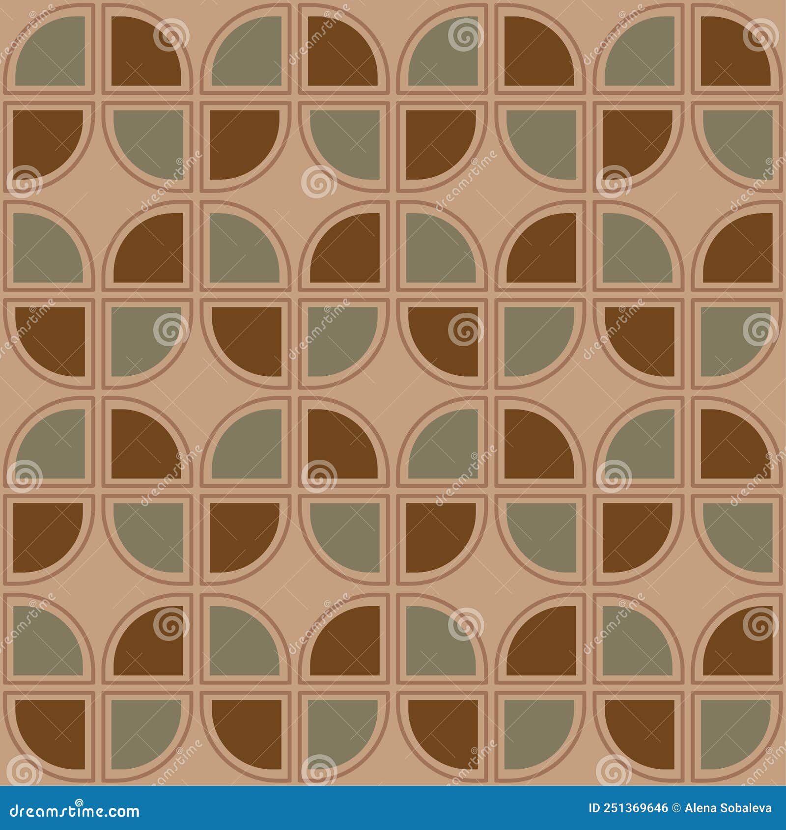 Seamless Retro Pattern, 1970s Style Stock Vector - Illustration of ...