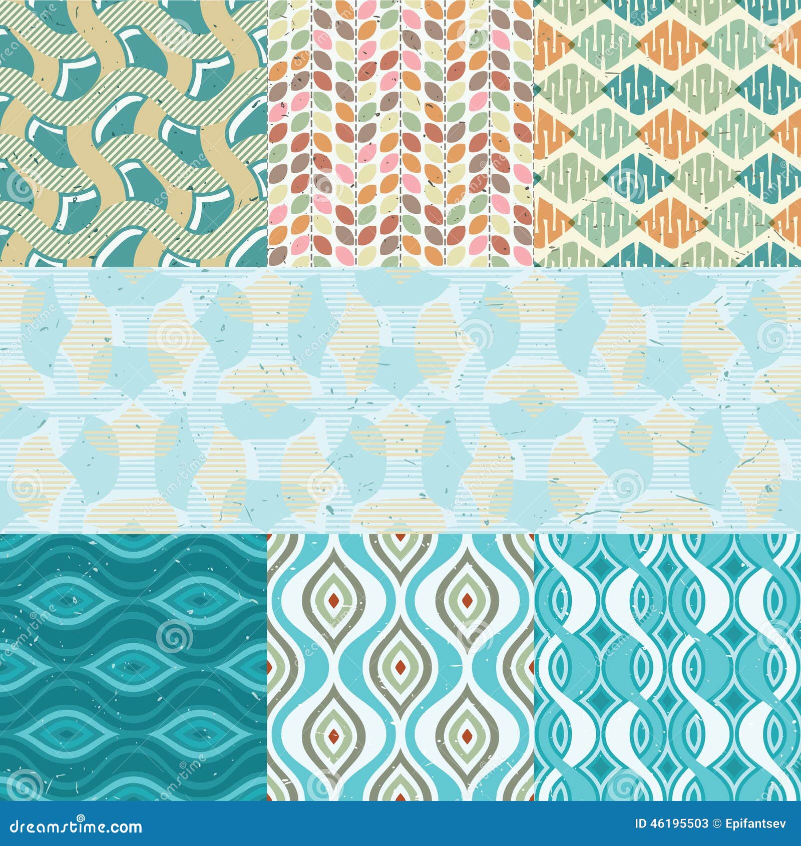 976 Retro Patterns: A Retro And Vintage-inspired Background Featuring ...