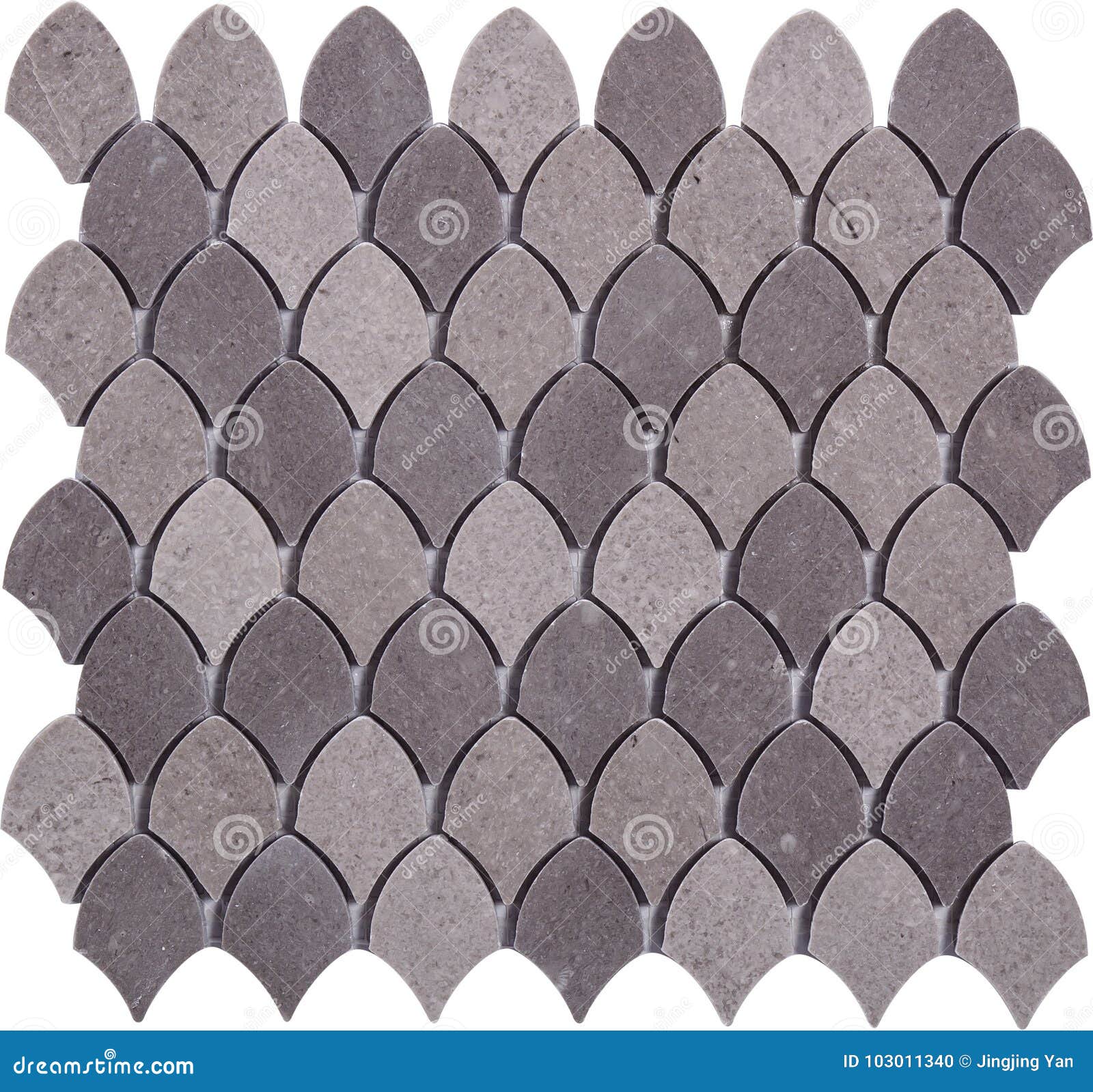 Seamless Retro Style Shell Shaped Marble Mosaic Pattern Stock Photo ...