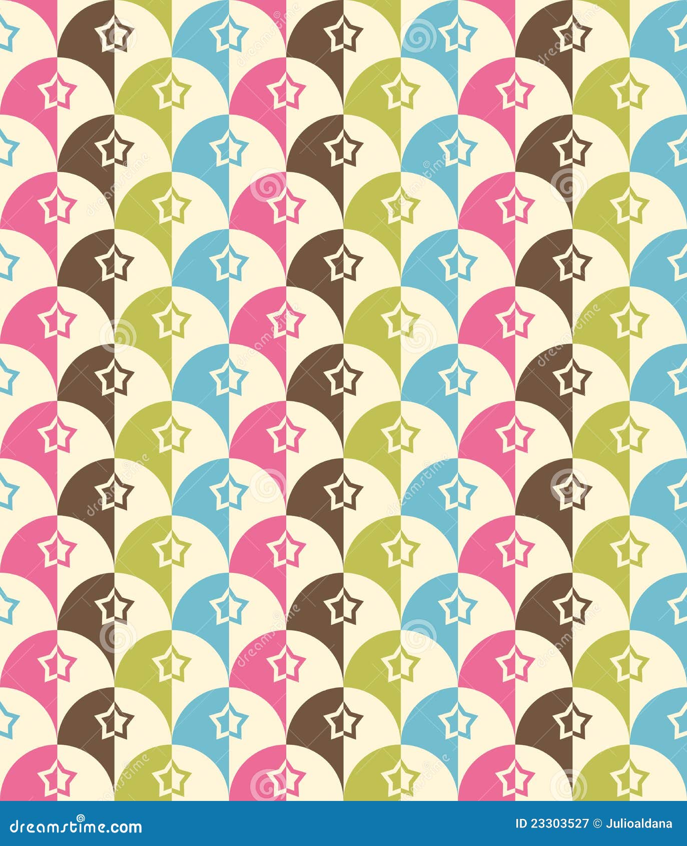 Seamless Retro-stylized Shapes. Tileable, Seamless Stock Vector ...