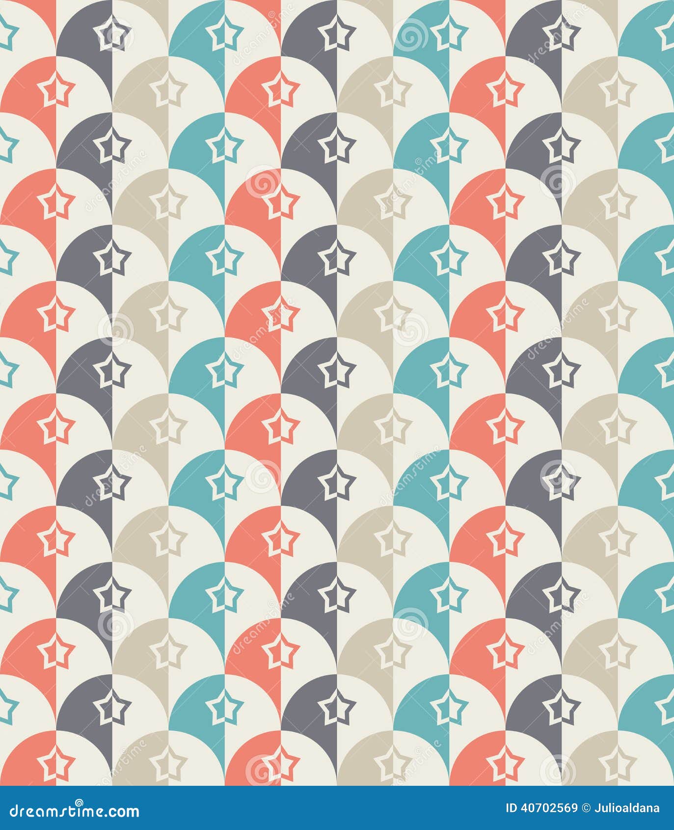 Seamless Retro-stylized Shapes Stock Vector - Illustration of japan ...