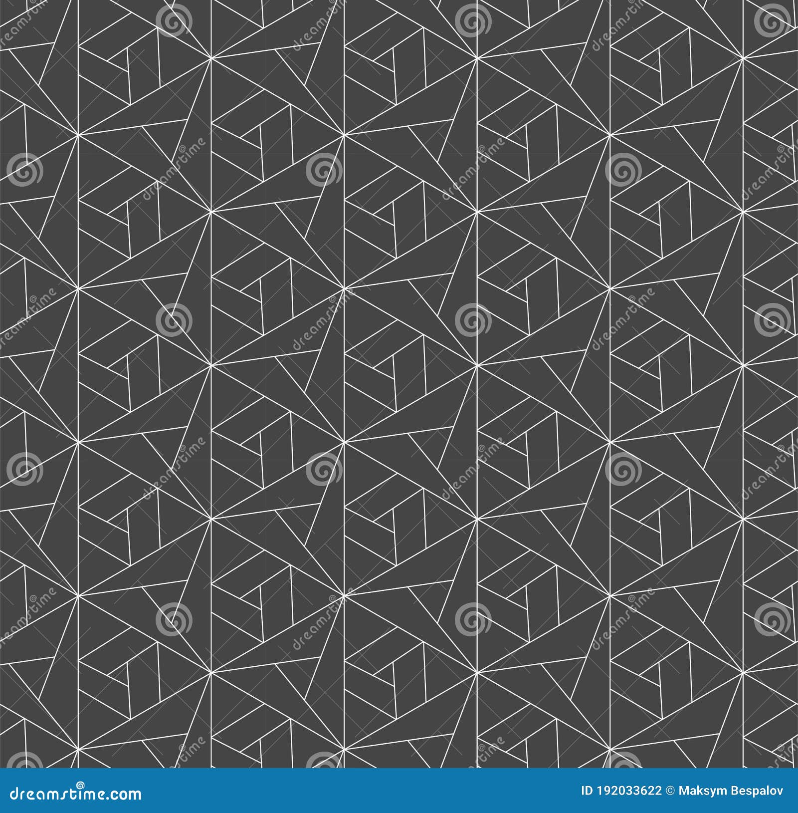 Seamless Retro Vector Triangular, Textile Texture. Repeat Decorative Graphic Poly Lattice ...
