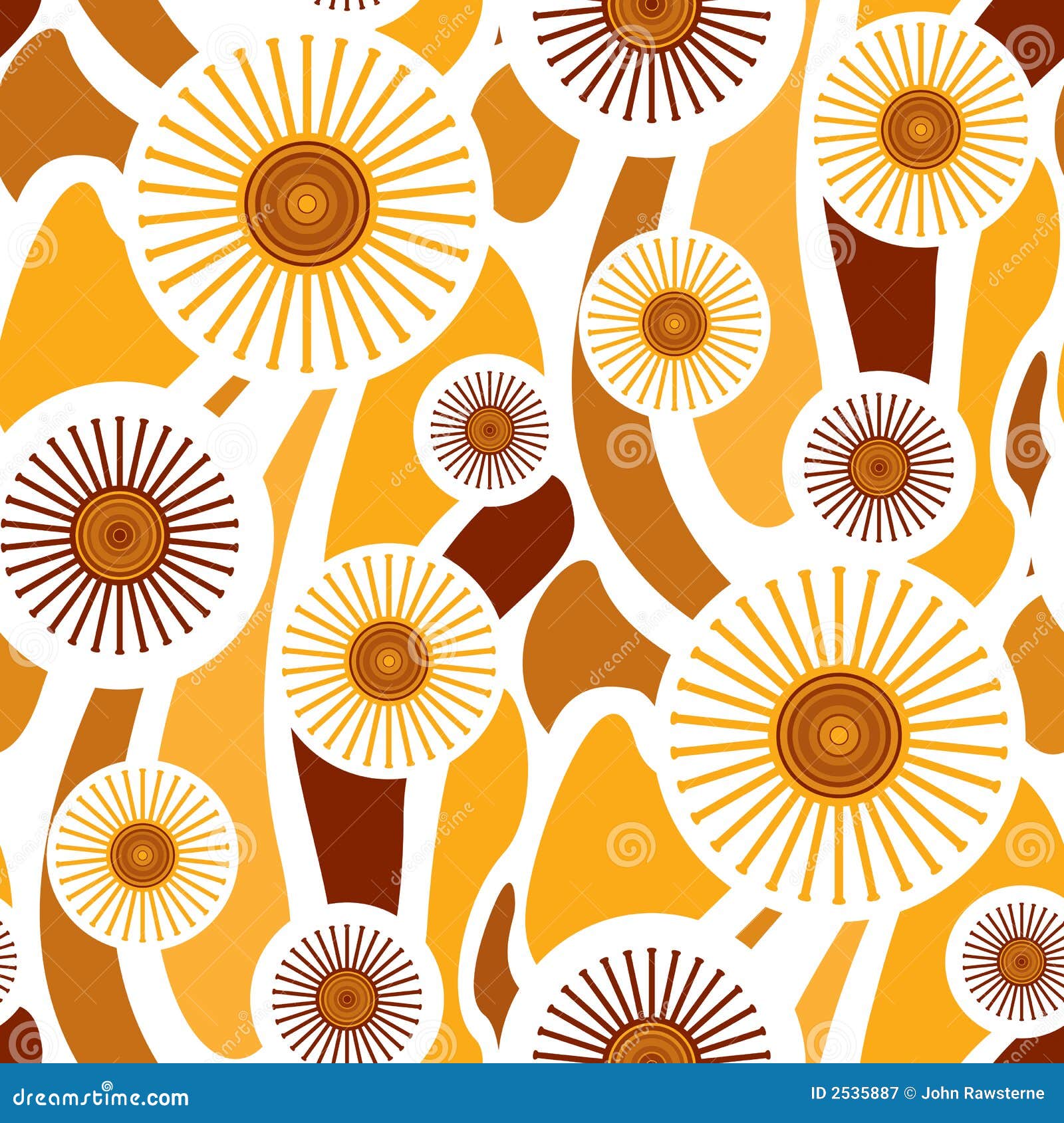 Seamless Retro Wallpaper stock illustration. Illustration of revival ...