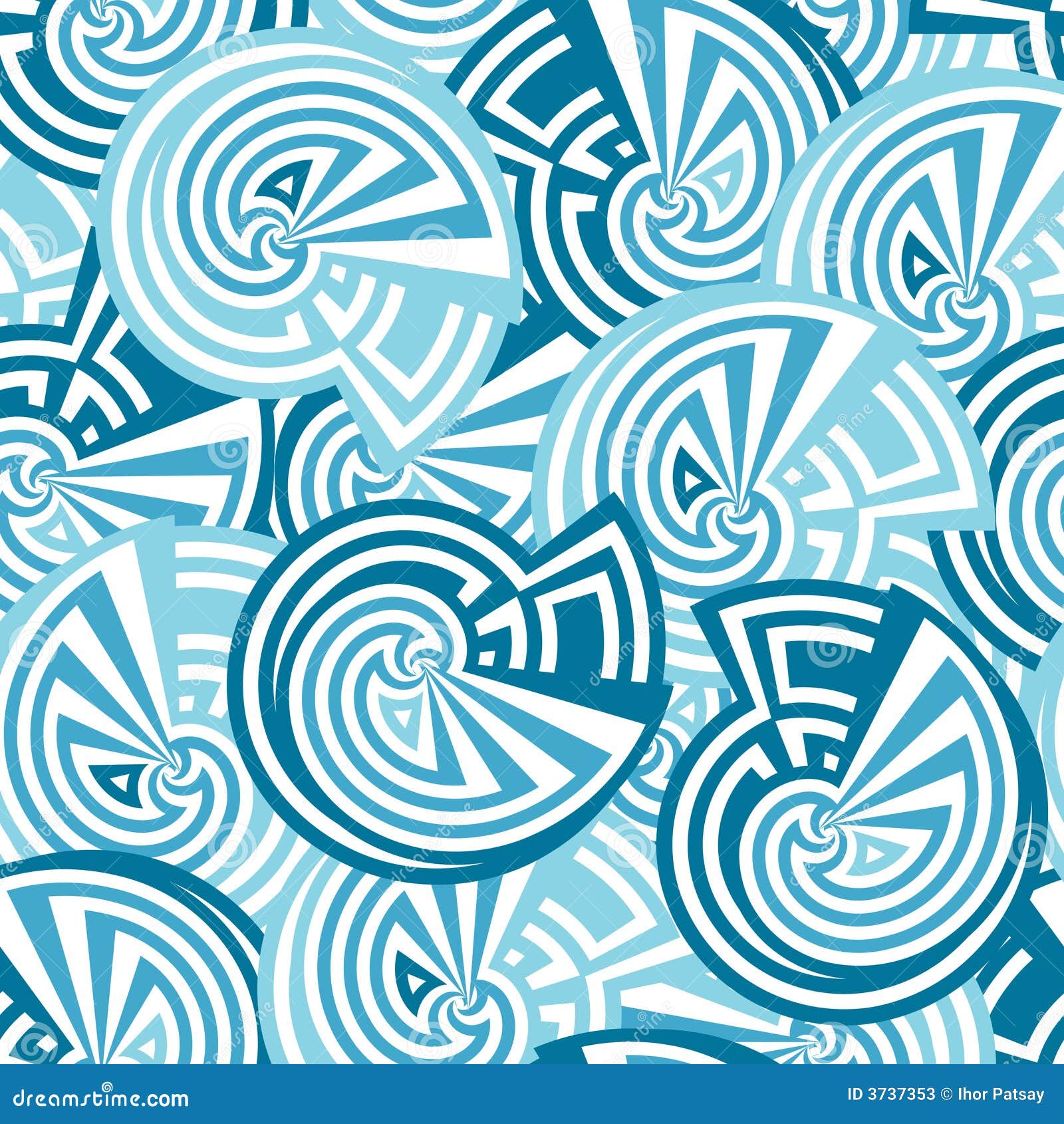 Seamless retro wallpaper stock vector. Illustration of rounded - 3737353