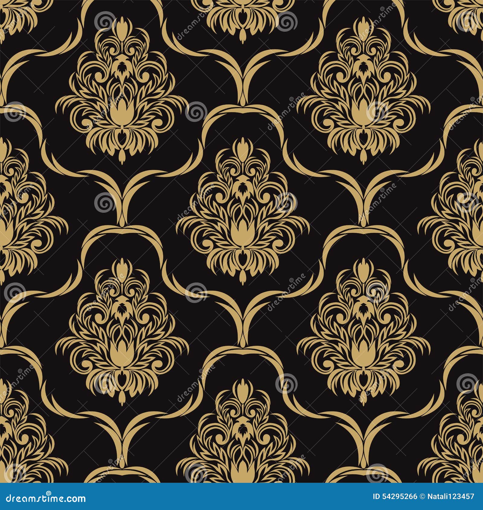 Seamless Retro Wallpaper for Design Stock Vector - Illustration of ...