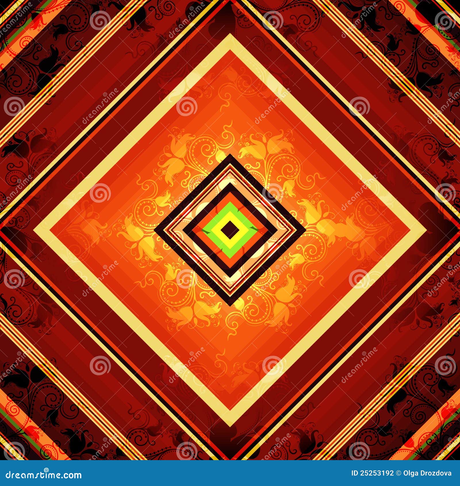 Seamless rhombic pattern stock vector. Illustration of decorate - 25253192