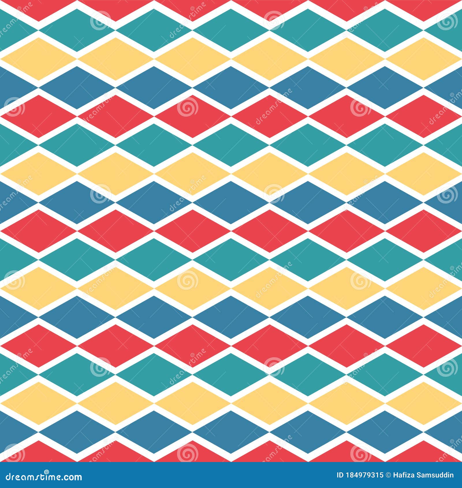 Seamless Rhombus Background. Vector Illustration Decorative Design ...