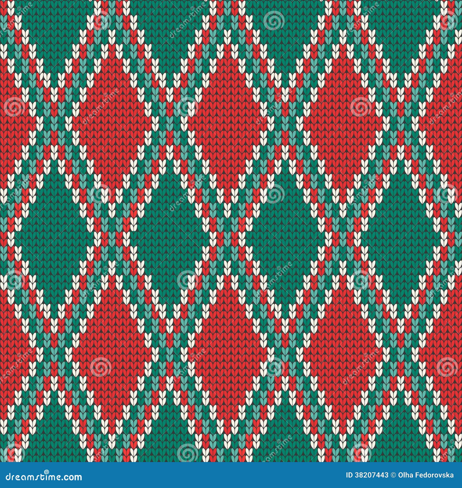 Seamless Rhombus Knitting Pattern Cartoon Vector | CartoonDealer.com ...