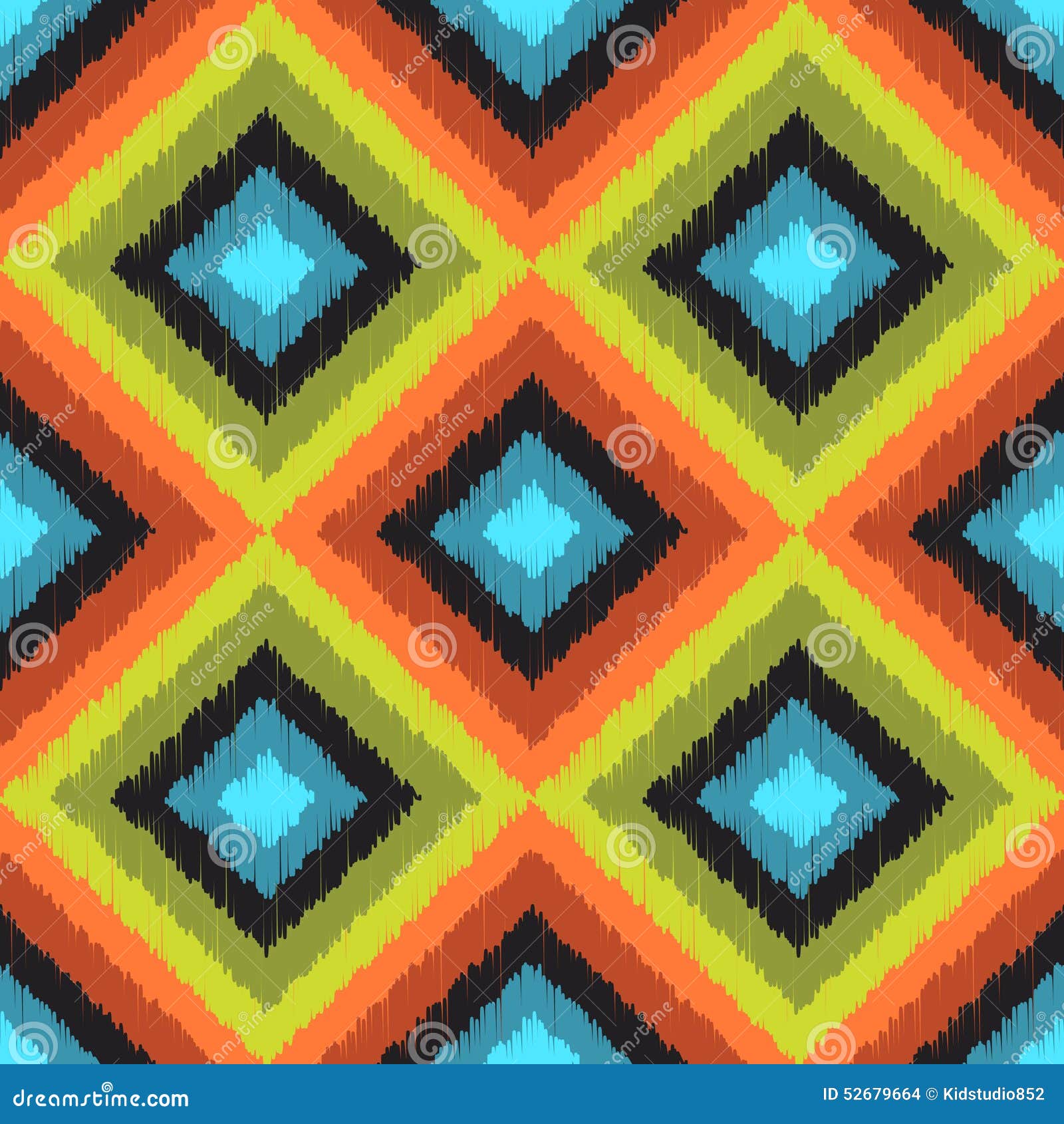 Seamless Rhombus Mesh Pattern Stock Vector - Illustration of colour ...