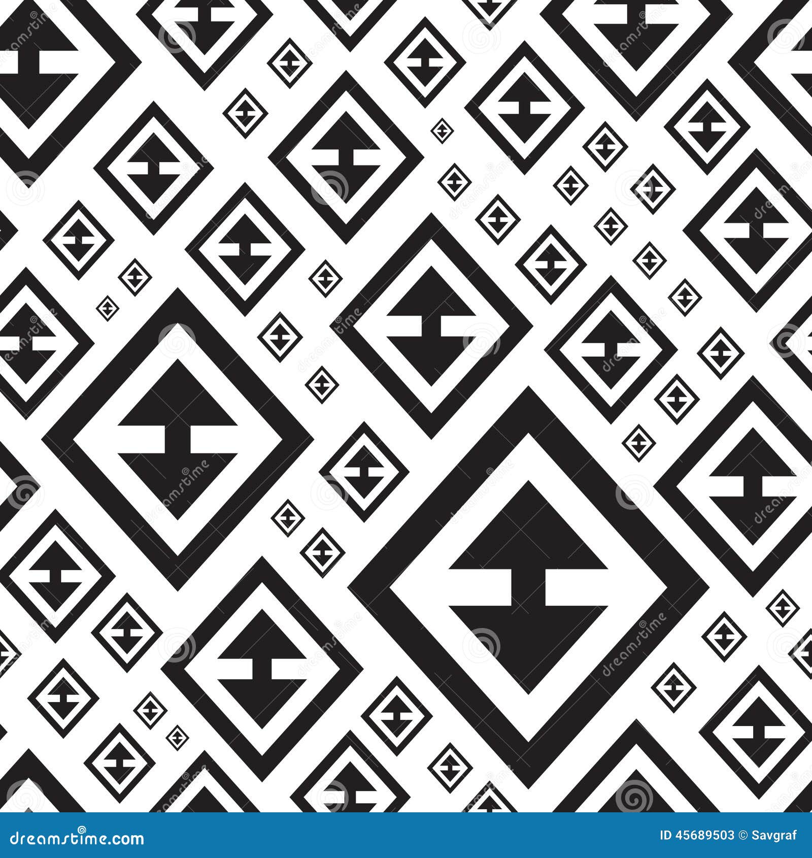 Seamless rhombus pattern stock vector. Illustration of textile - 45689503