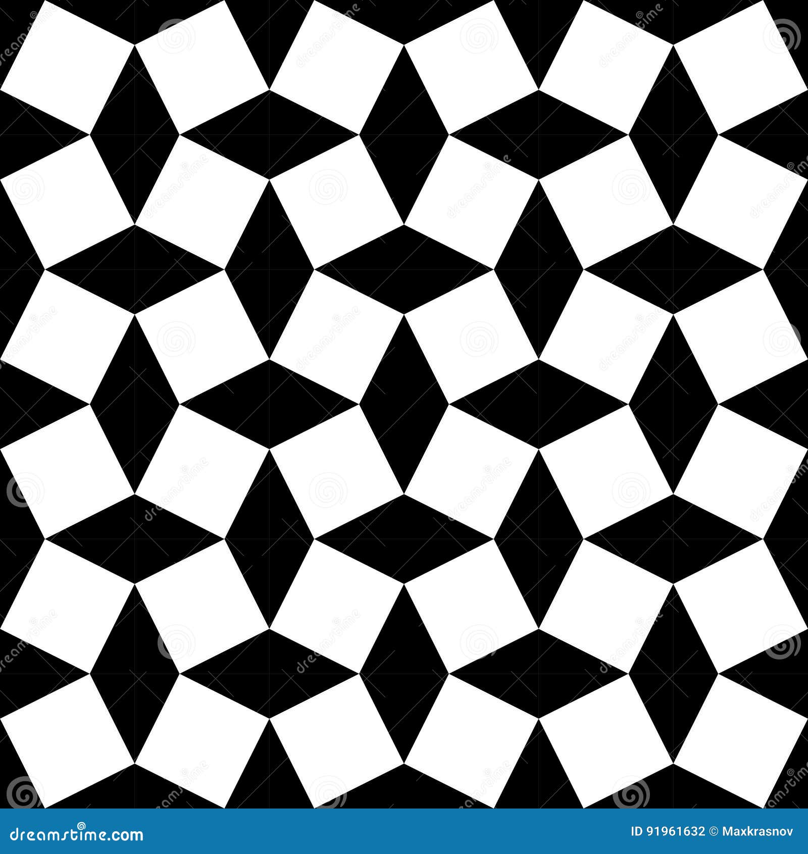 Seamless Rhombus Pattern stock vector. Illustration of pattern - 91961632
