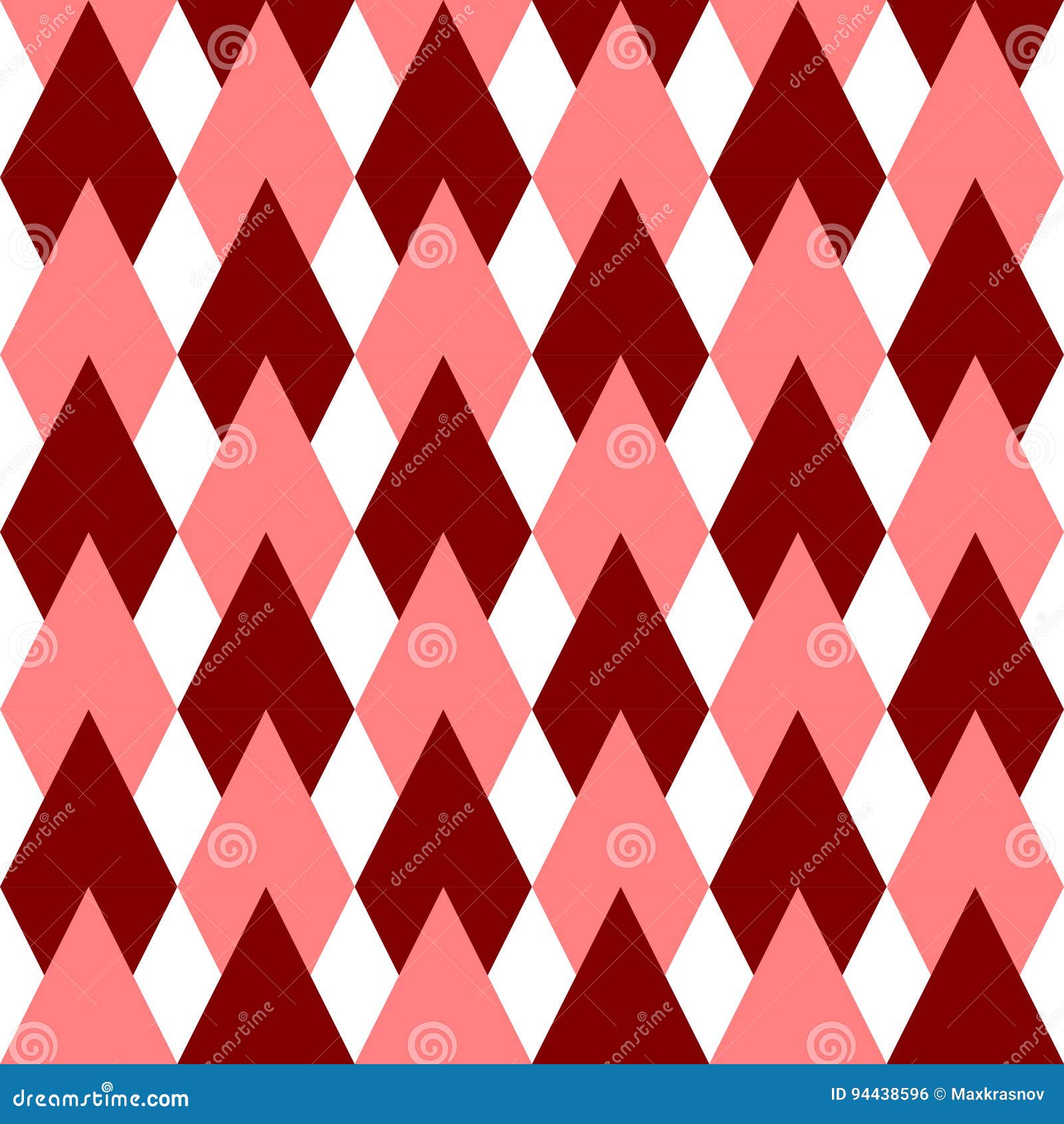 Seamless Rhombus Pattern stock vector. Illustration of minimal - 94438596