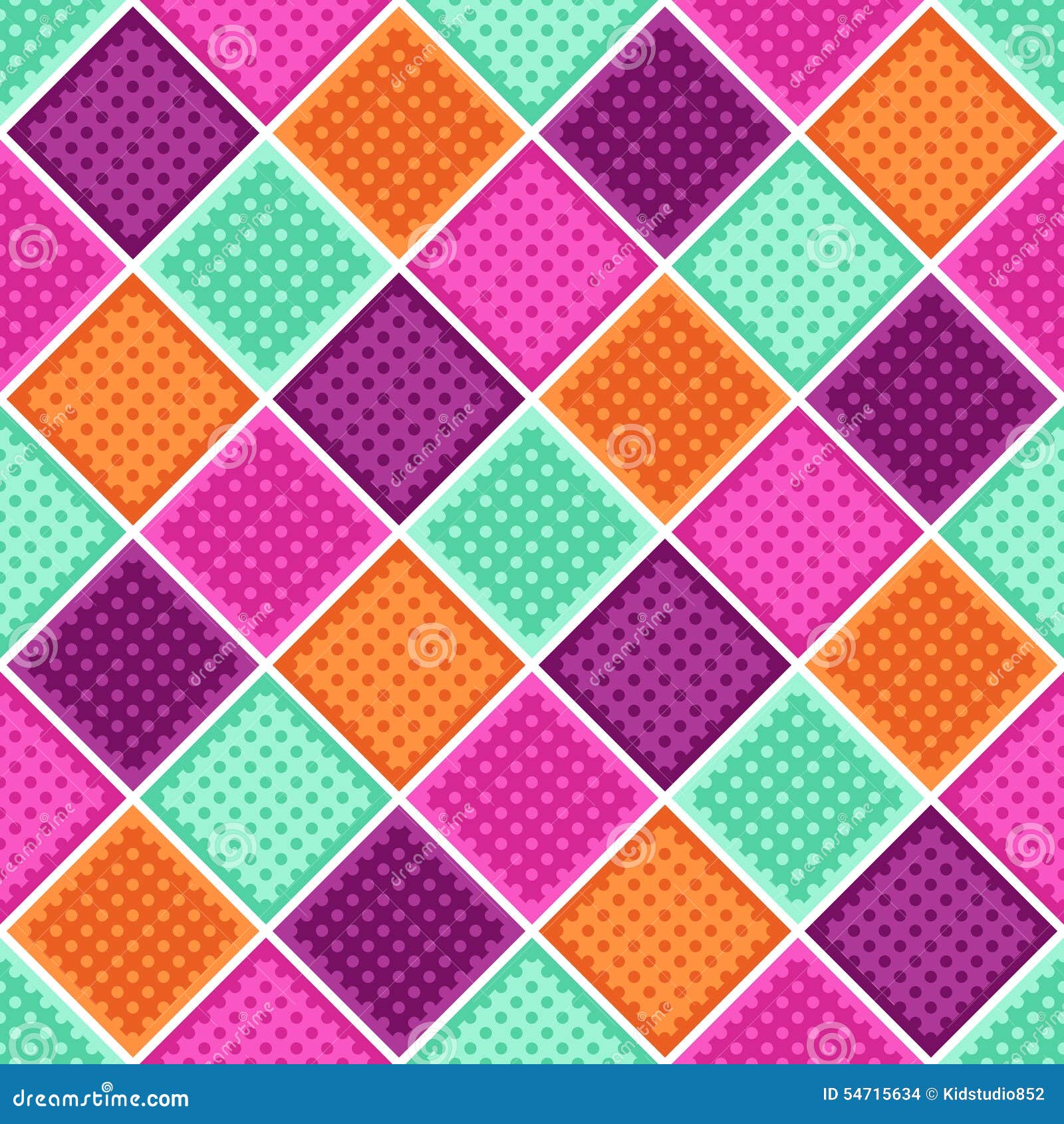 Seamless Rhombus Textured Pattern Stock Vector - Illustration of ...