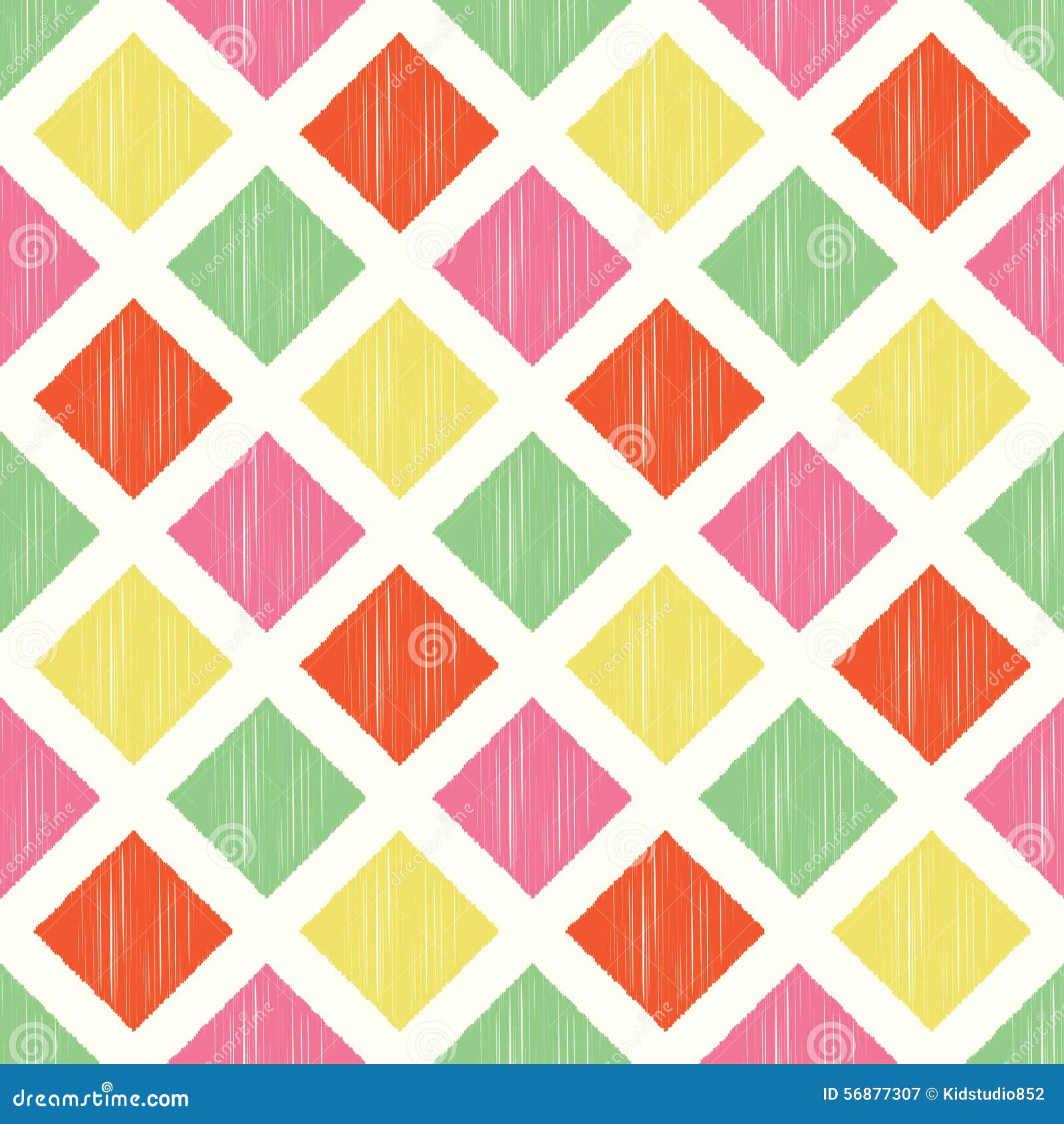 Seamless Rhombus Textured Pattern Stock Vector - Illustration of brick ...