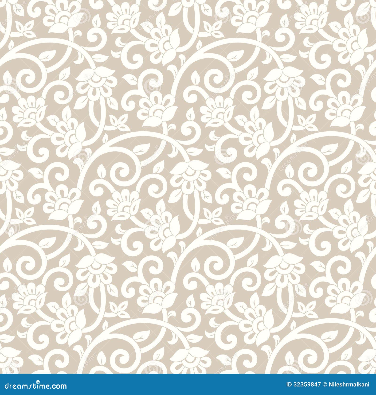 Seamless Rich Floral Wallpaper Stock Vector - Illustration of royal ...