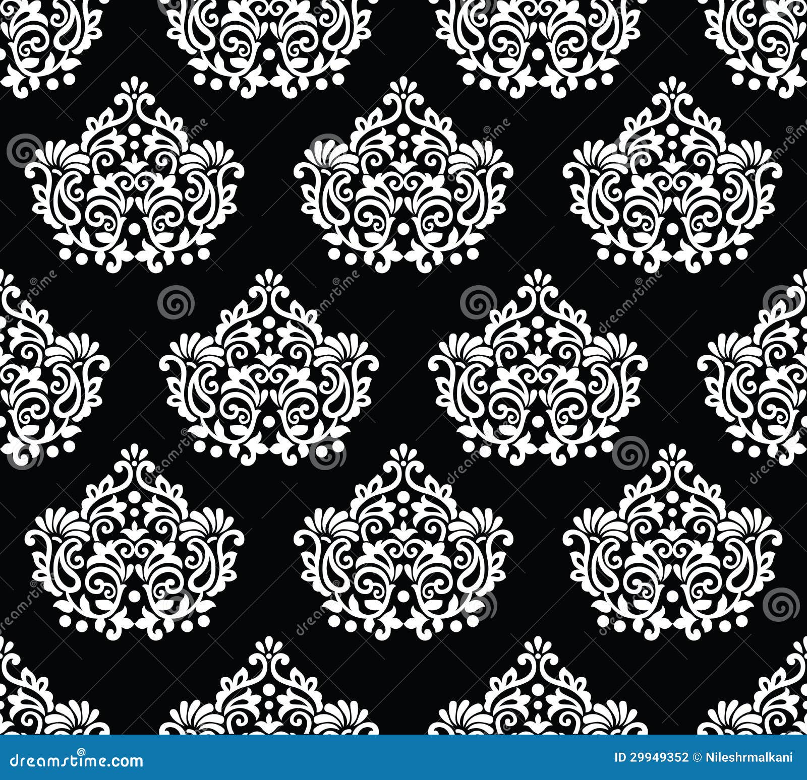 Seamless rich wallpaper stock vector. Illustration of classic - 29949352