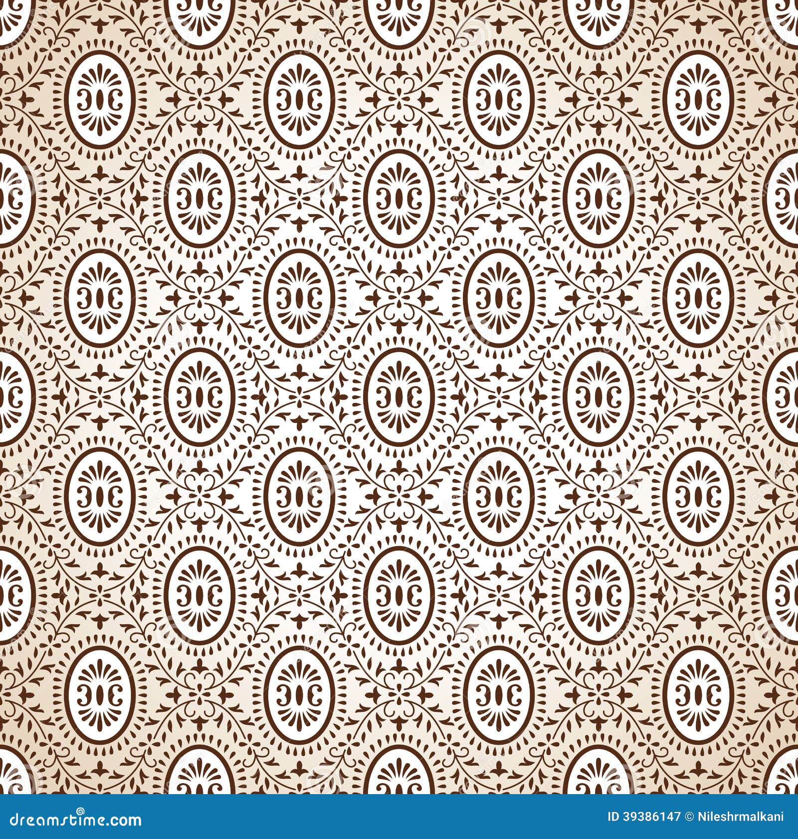 Seamless rich wallpaper stock vector. Illustration of traditional ...
