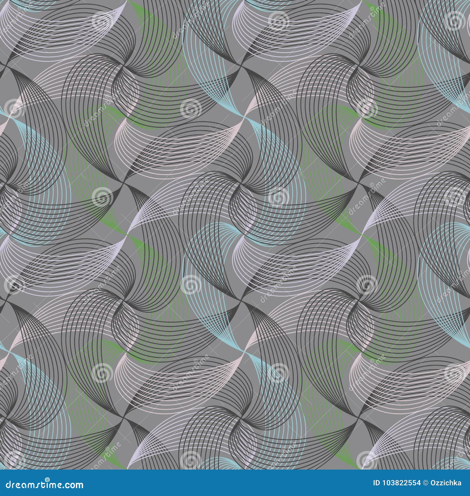 Seamless Ripple Pattern. Repeating Vector Texture. Wavy Graphic ...