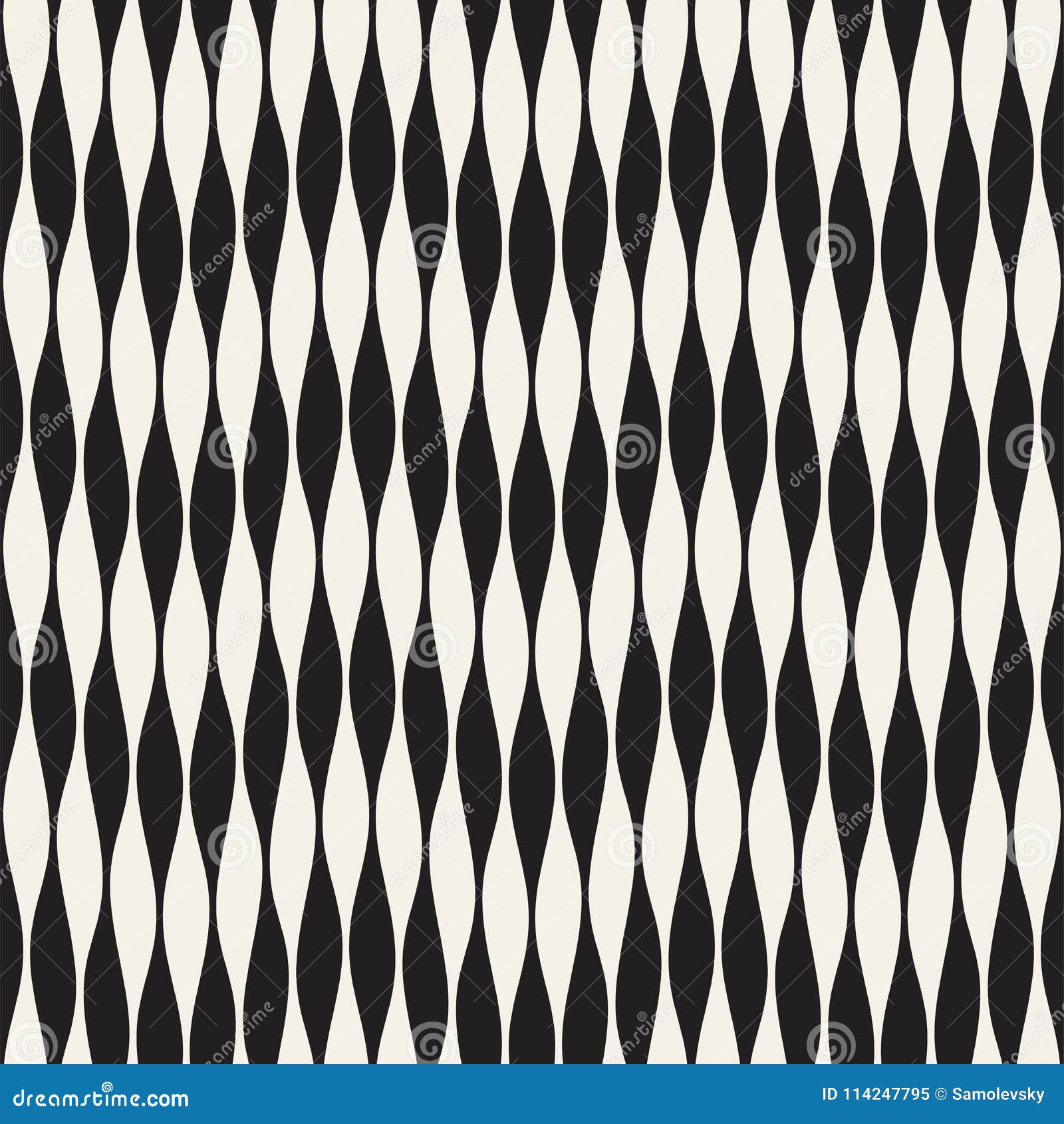 Seamless Ripple Pattern. Repeating Vector Texture. Wavy Graphic ...