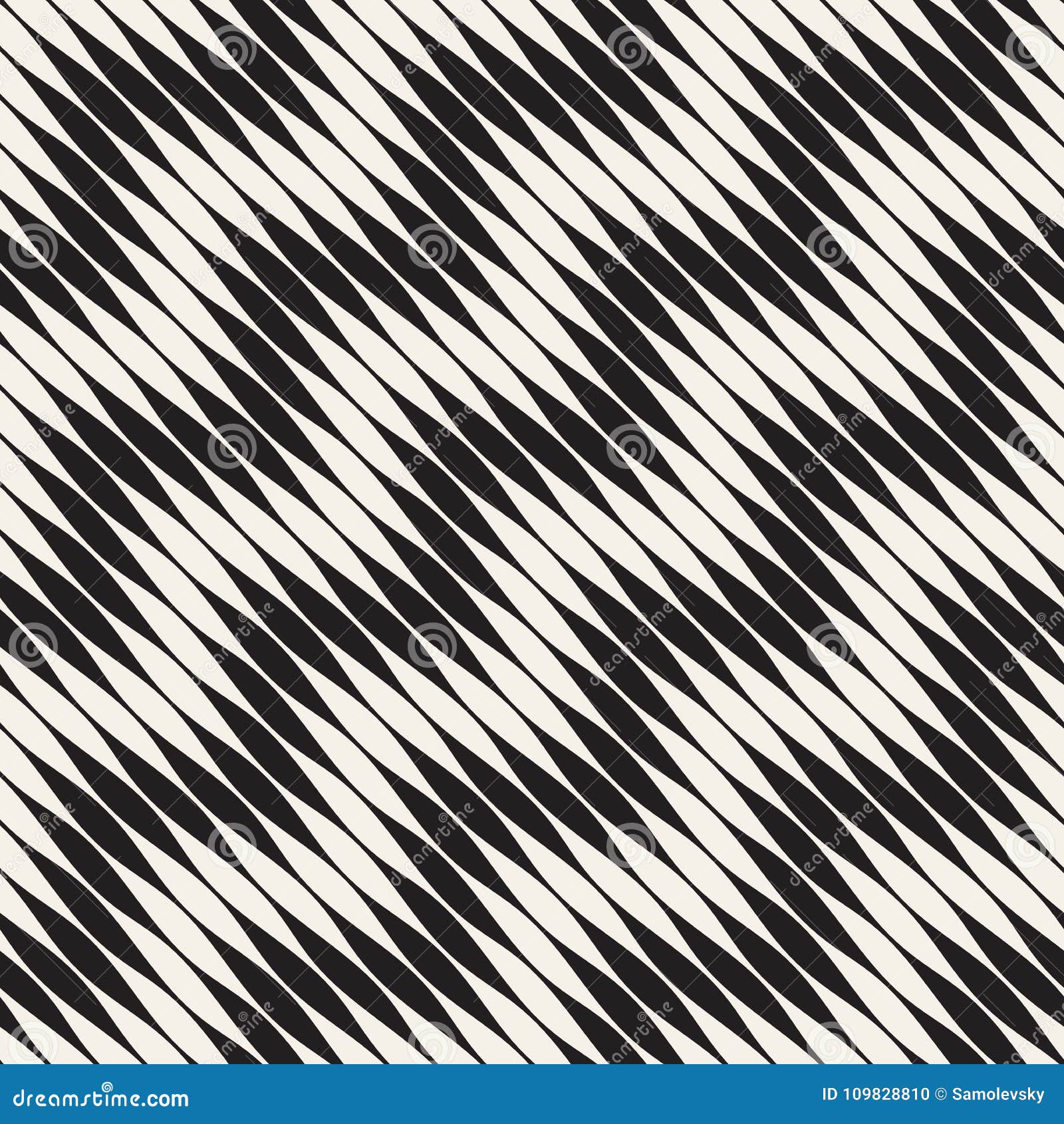 Seamless Ripple Pattern. Repeating Vector Texture. Wavy Graphic ...