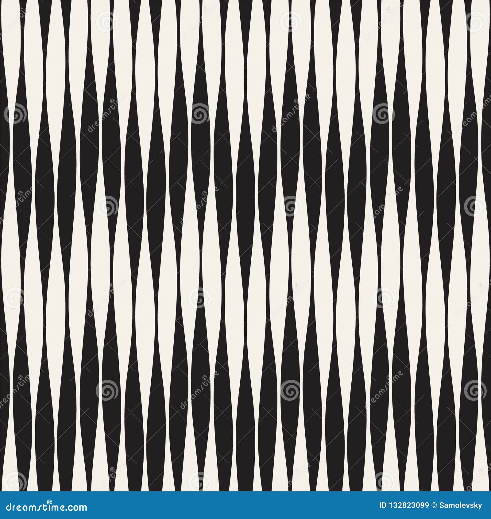 Seamless Ripple Pattern. Repeating Vector Texture. Wavy Graphic ...