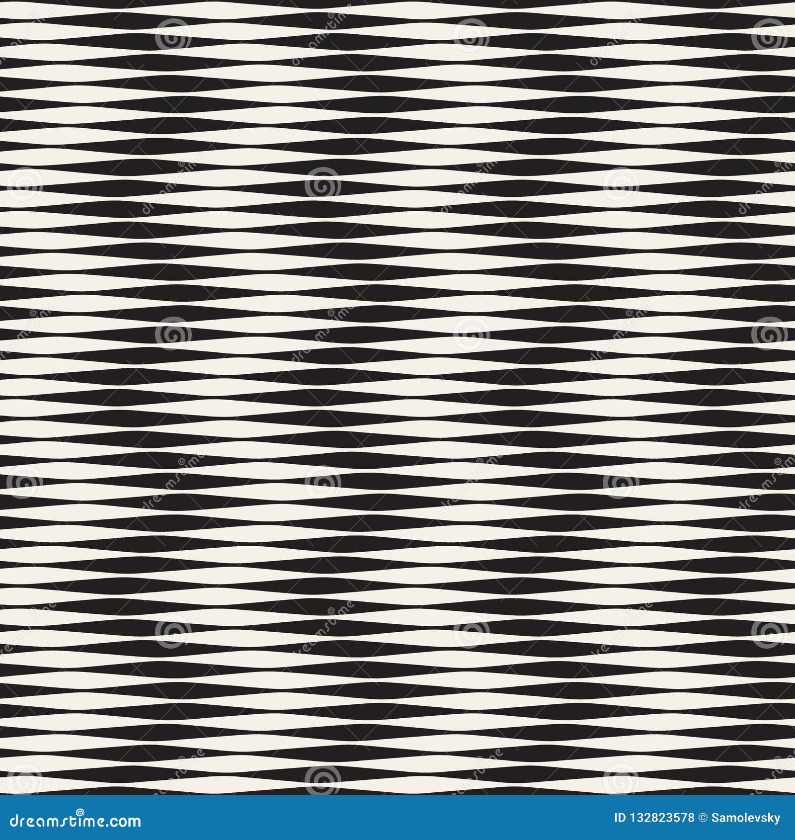 Seamless Ripple Pattern. Repeating Vector Texture. Wavy Graphic ...