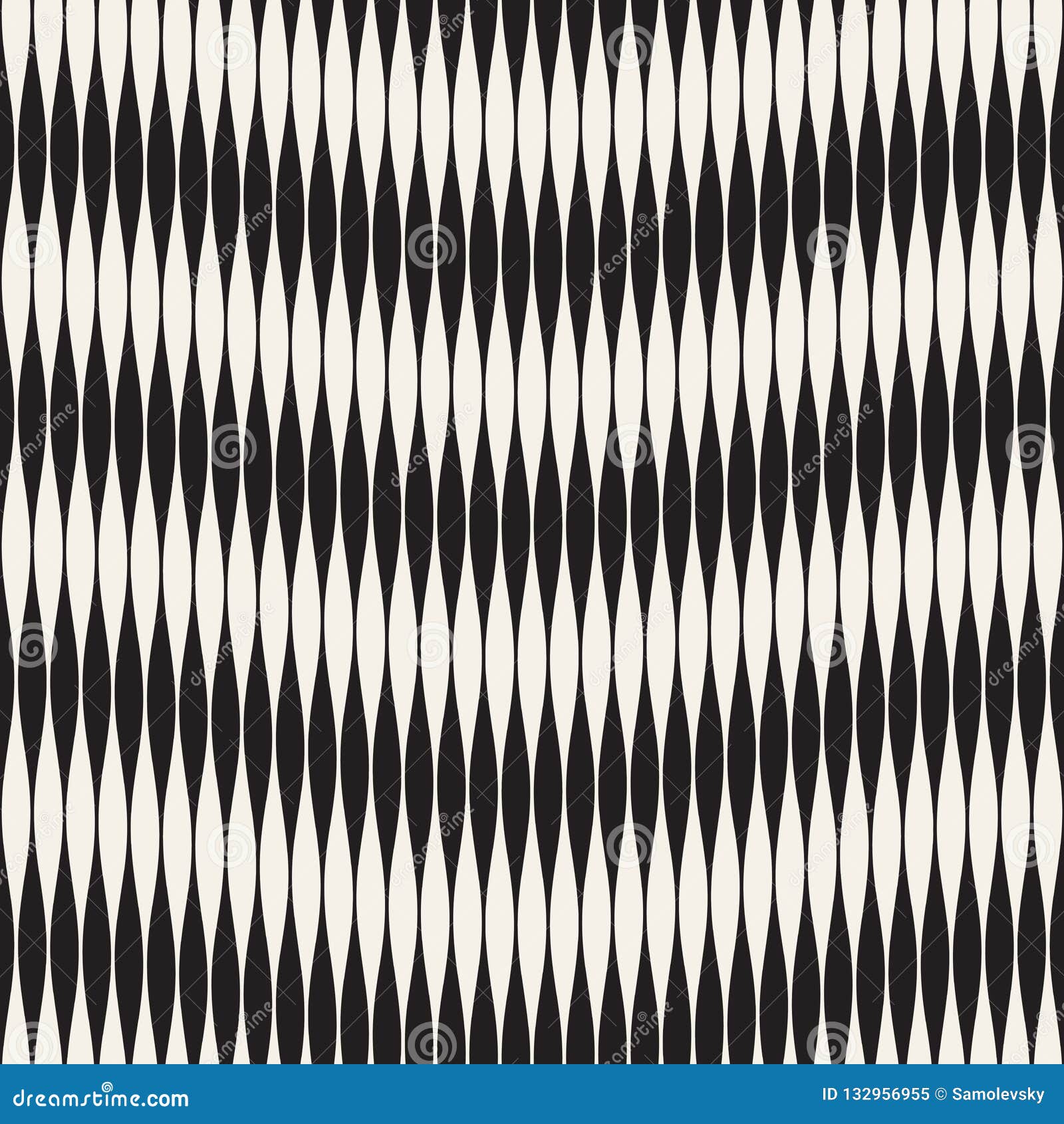 Seamless Ripple Pattern. Repeating Vector Texture. Wavy Graphic ...