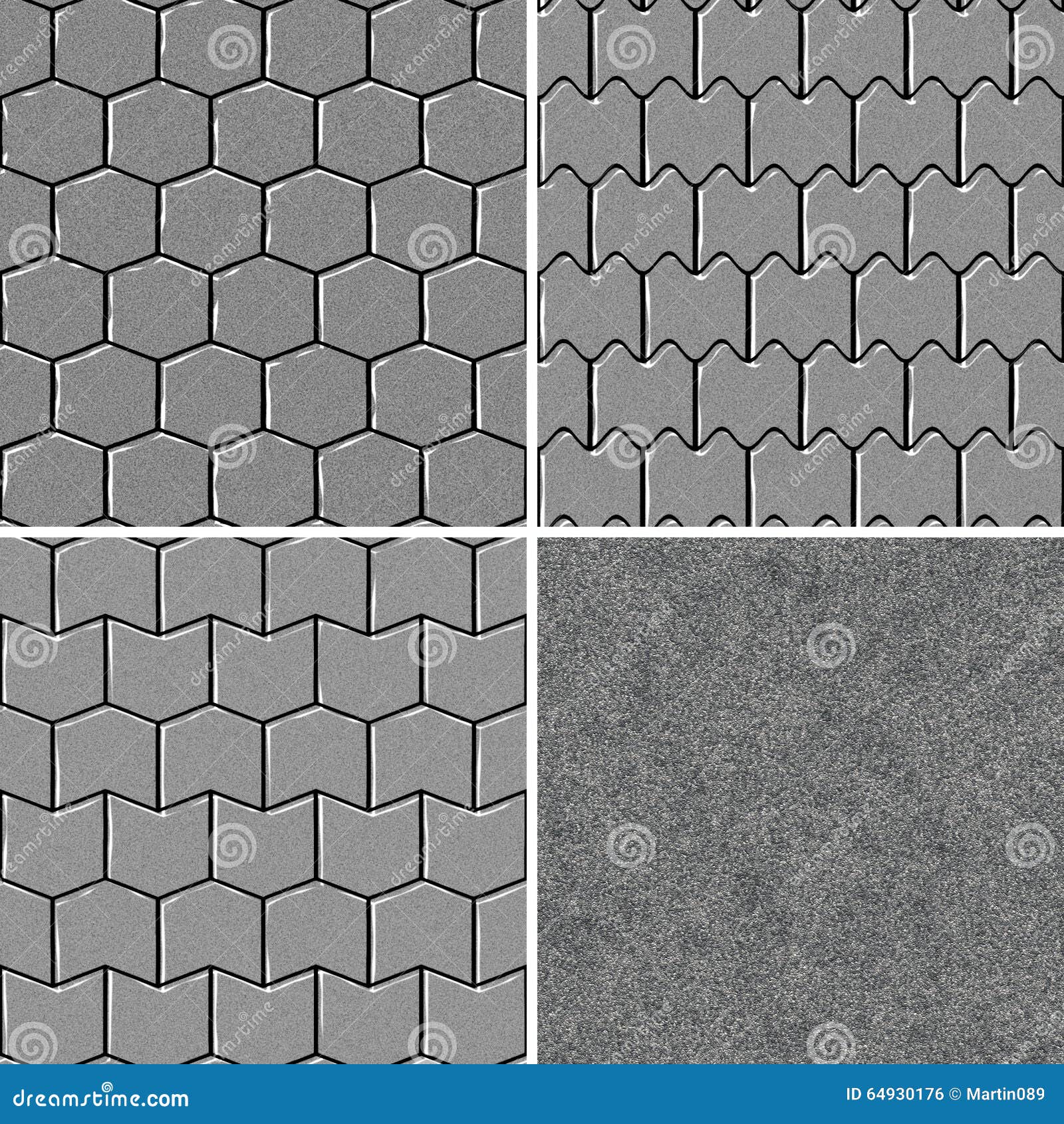 Seamless Road Pavement Pattern Stock Illustration - Illustration of ...