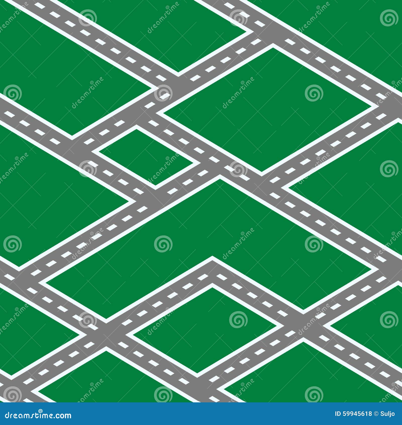 Seamless Roads Texture stock illustration. Illustration of cartography ...