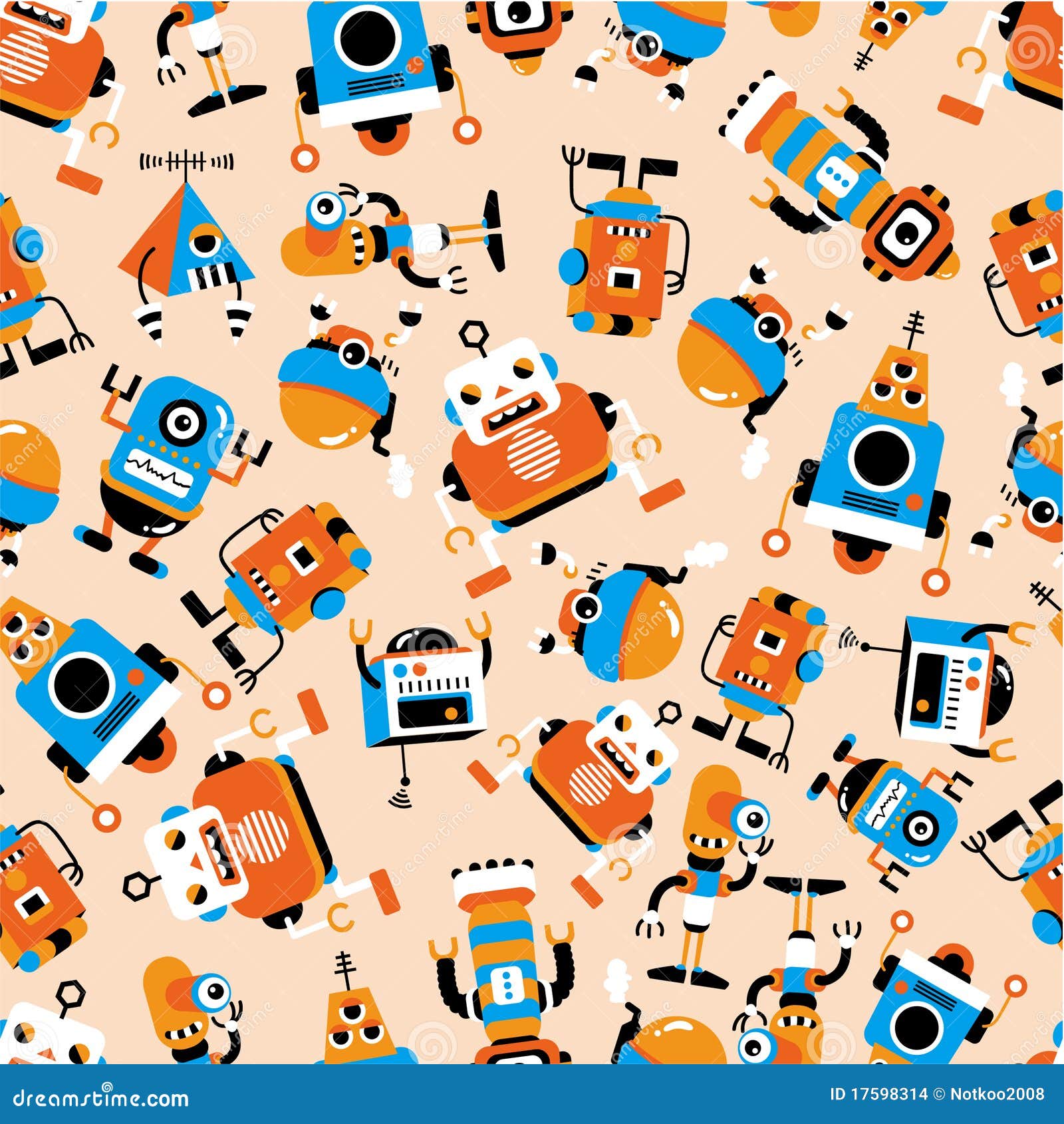 Seamless Robot Pattern Vector Illustration | CartoonDealer.com #17260640 Seamless Robot Pattern Vector Illustration | CartoonDealer.com #17260640