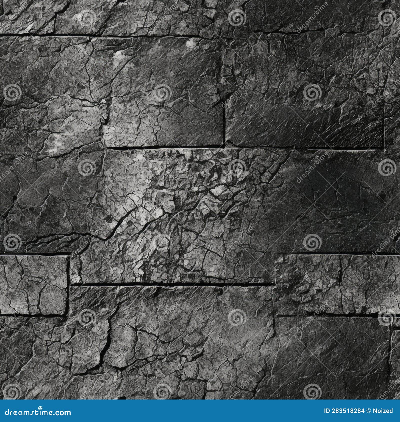 Seamless Rock Texture Wall Background Stock Illustration - Illustration ...